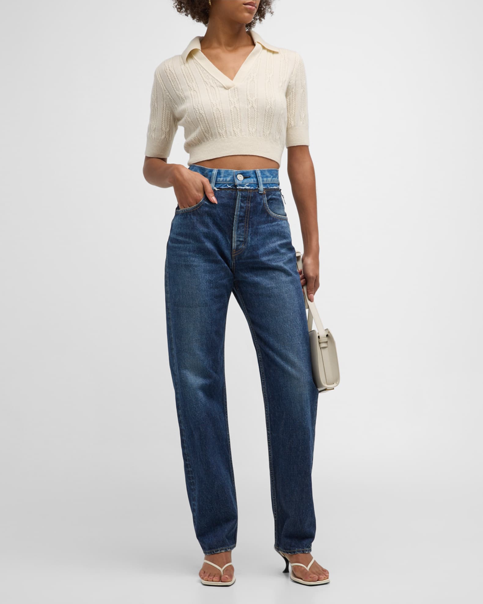MOUSSY VINTAGE MV Boulder Wide Straight Jeans | Neiman Marcus