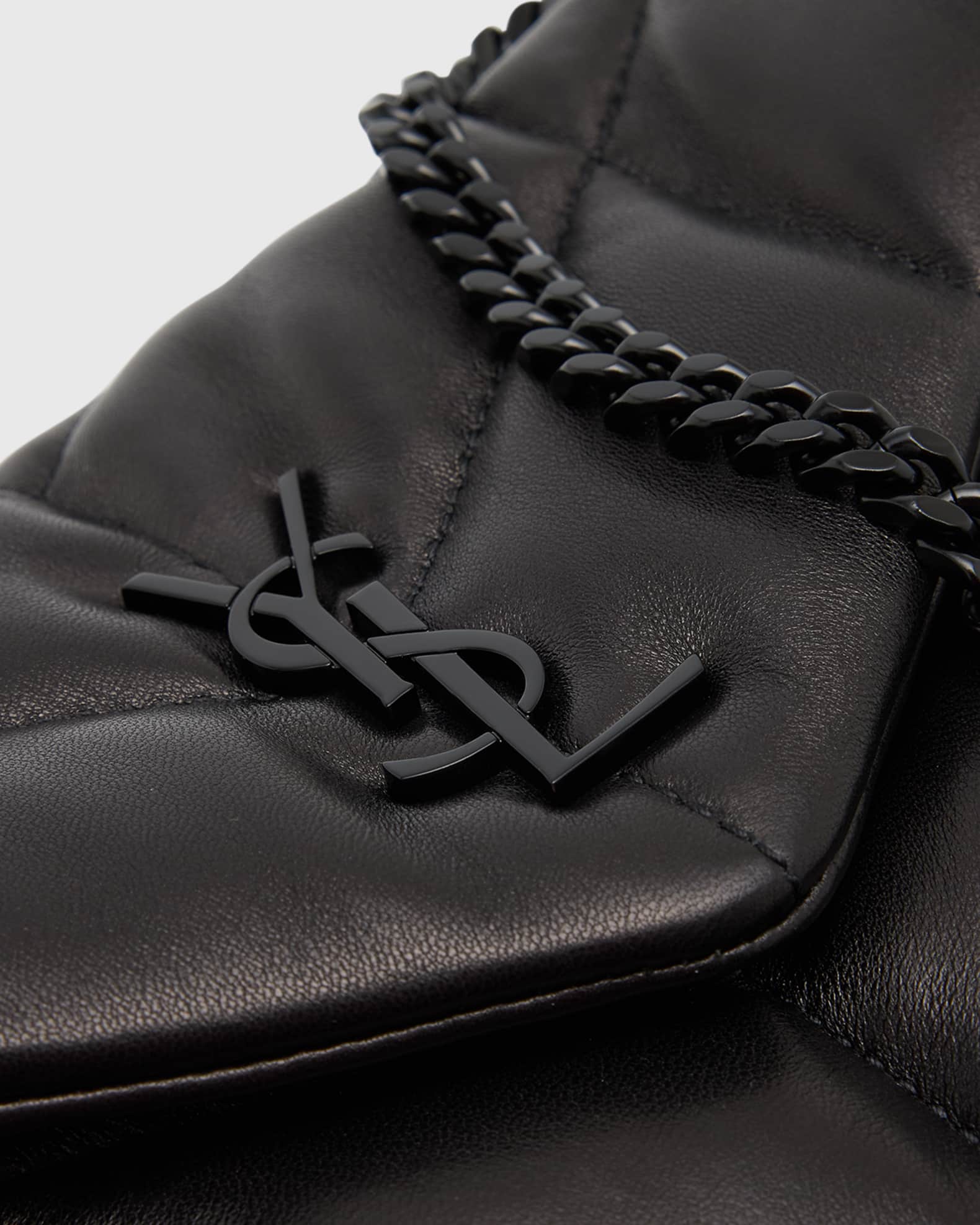 Saint Laurent Lou Puffer Toy YSL Shoulder Bag in Quilted Leather ...