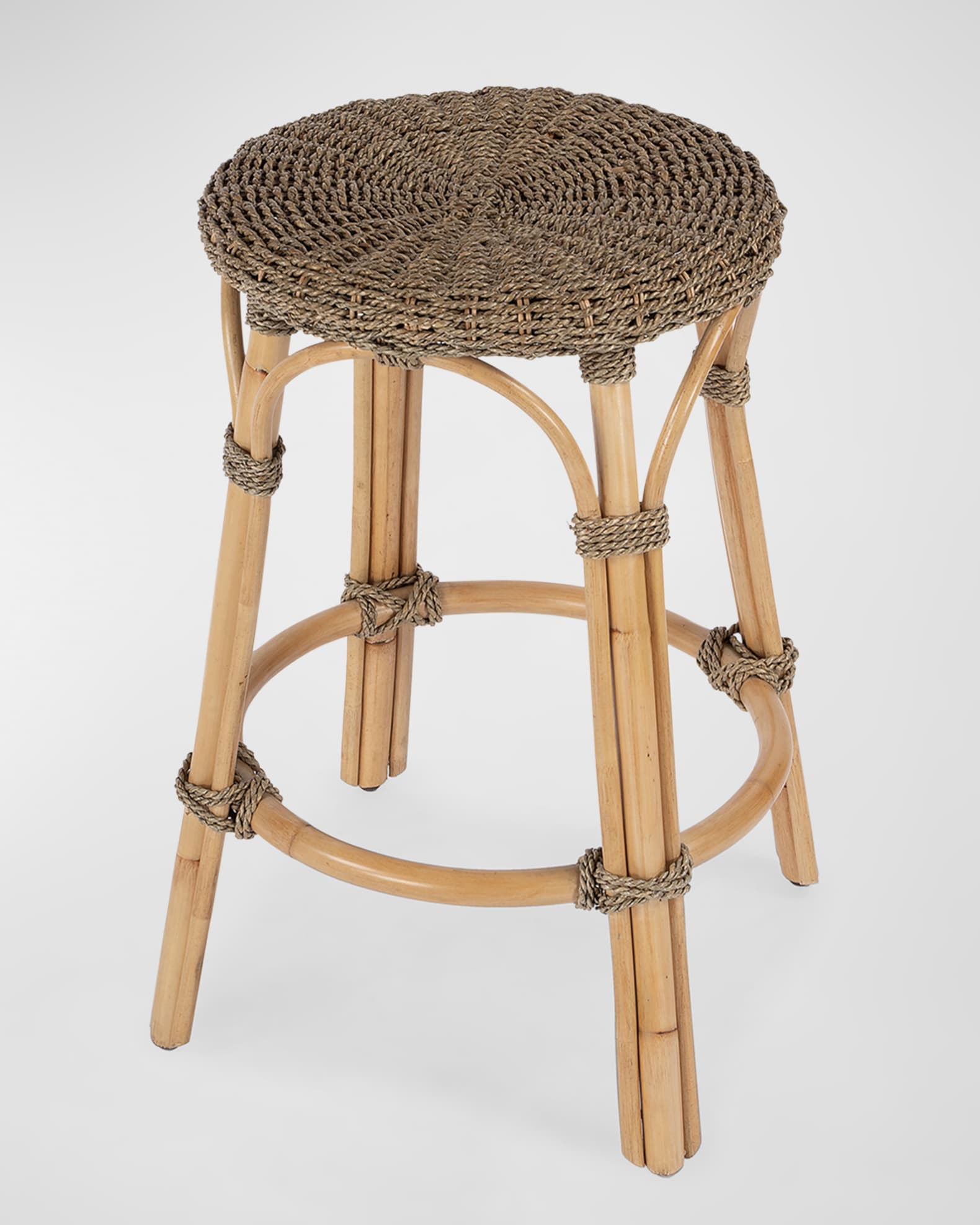 Butler Specialty Co Tanner Rattan Counter Stool, 24" | Neiman Marcus