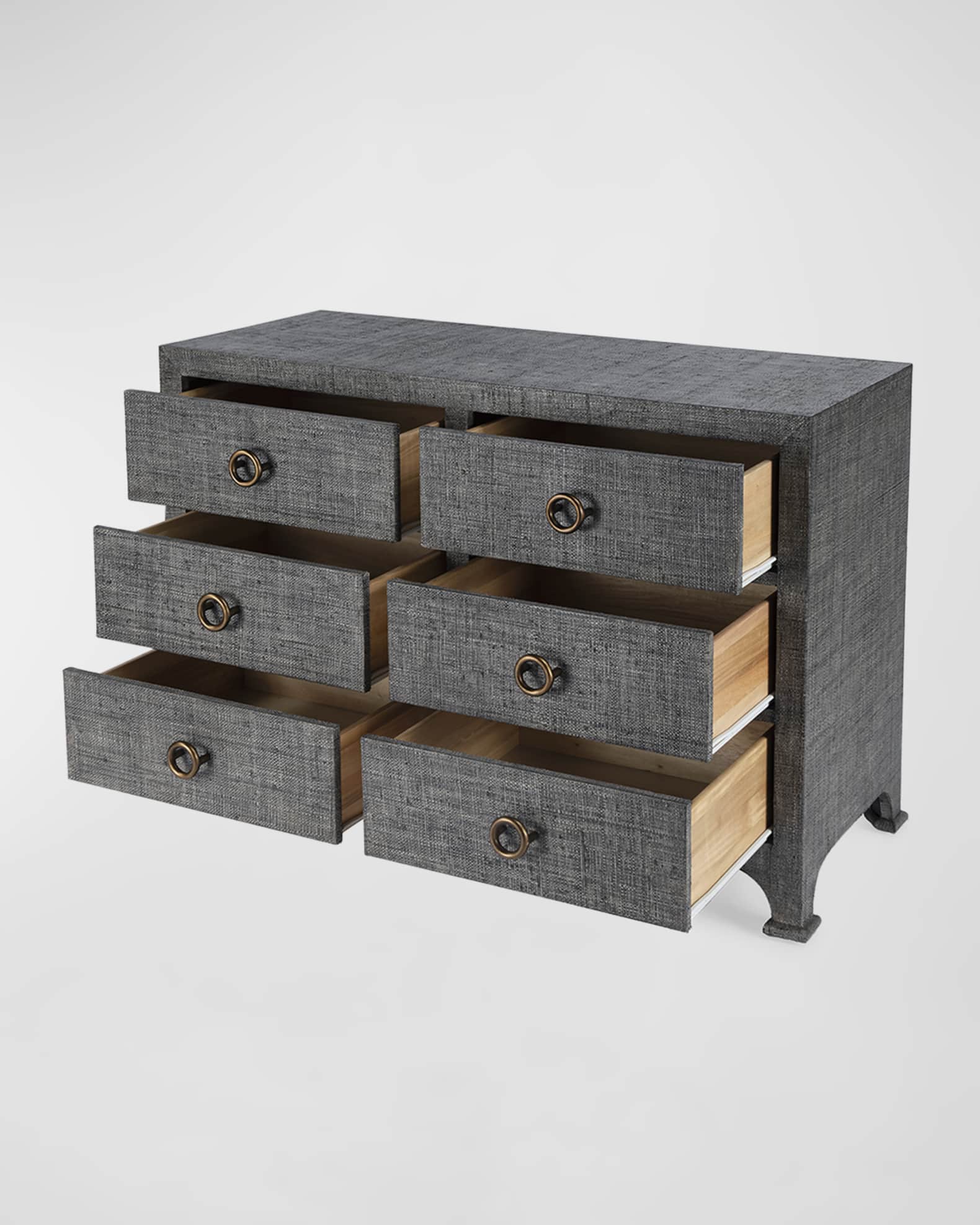 Butler Specialty Co Camila Raffia Six-Drawer Dresser | Neiman Marcus