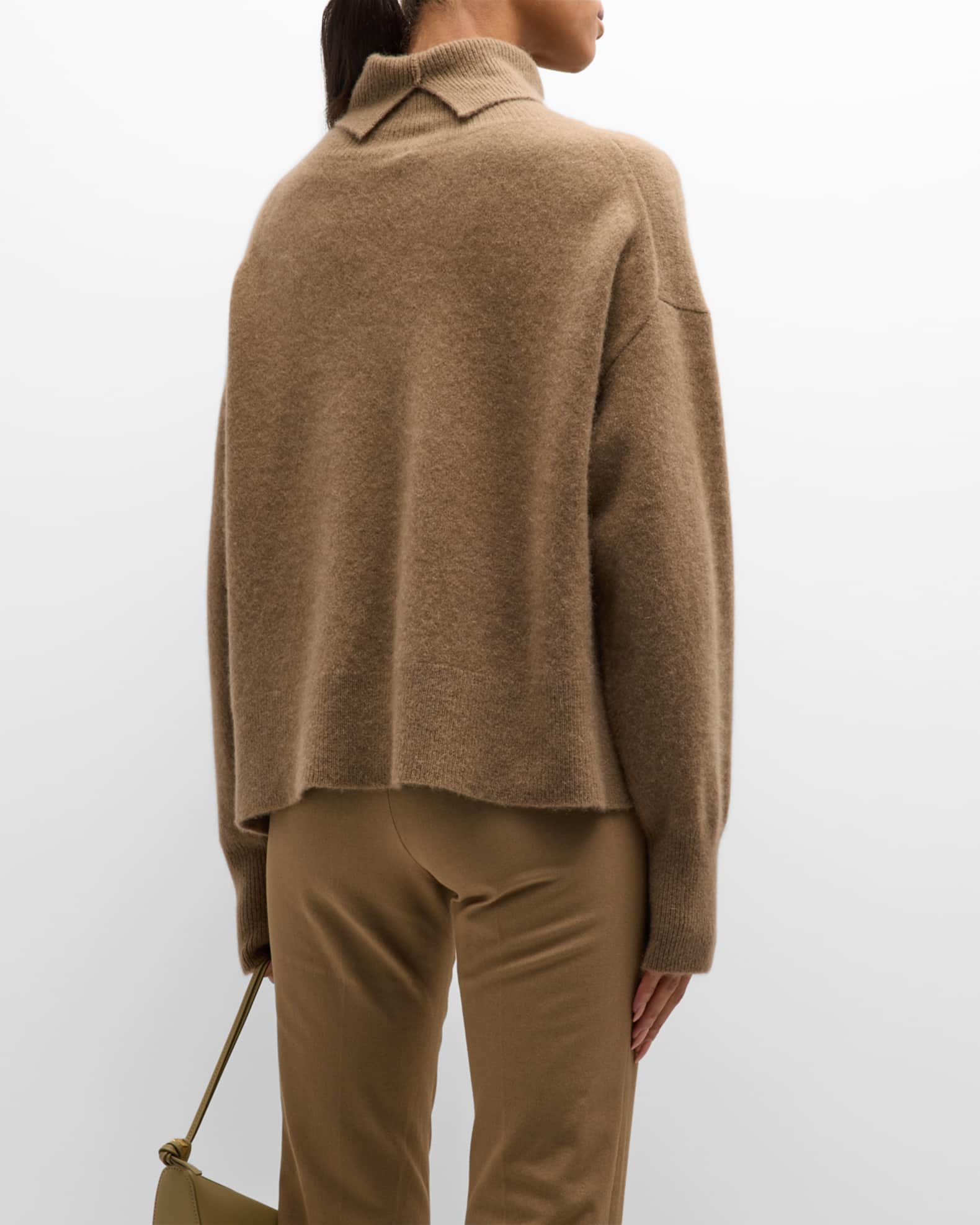 Joseph Turtleneck Brushed Cashmere Sweater | Neiman Marcus