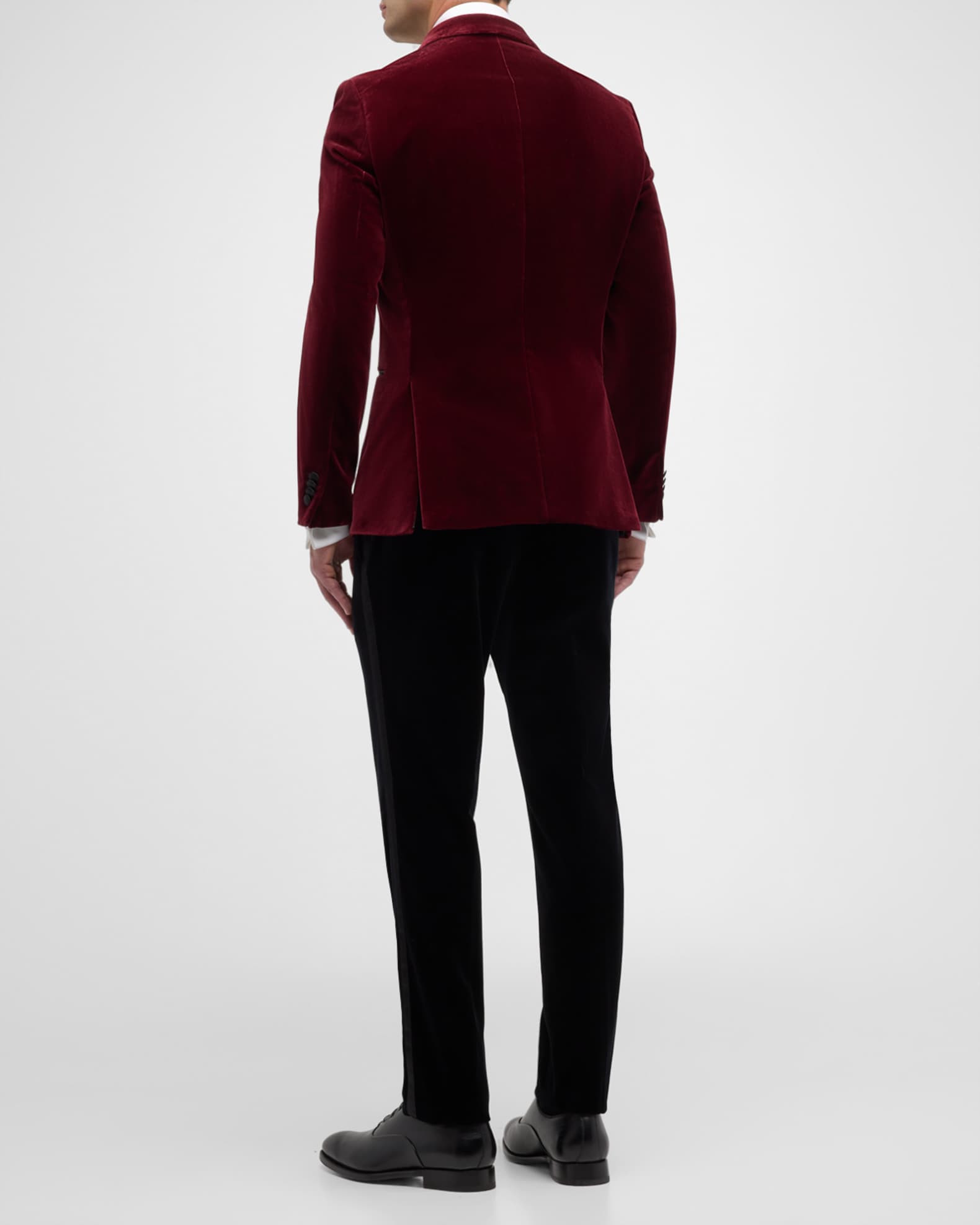 BOSS Men's Velvet Tuxedo Pants | Neiman Marcus