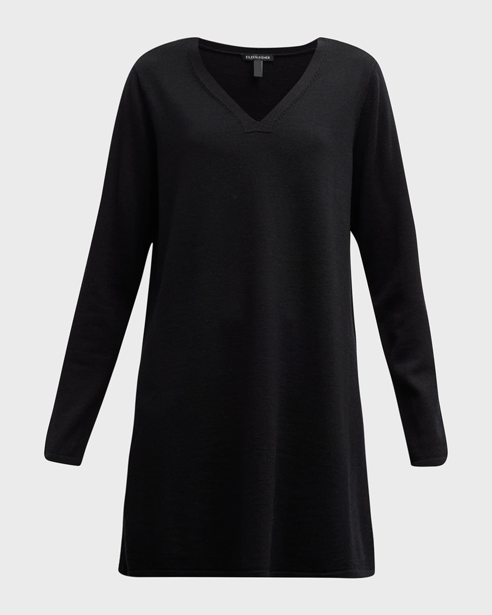 Eileen Fisher Missy Merino Wool Tunic Sweater | Neiman Marcus