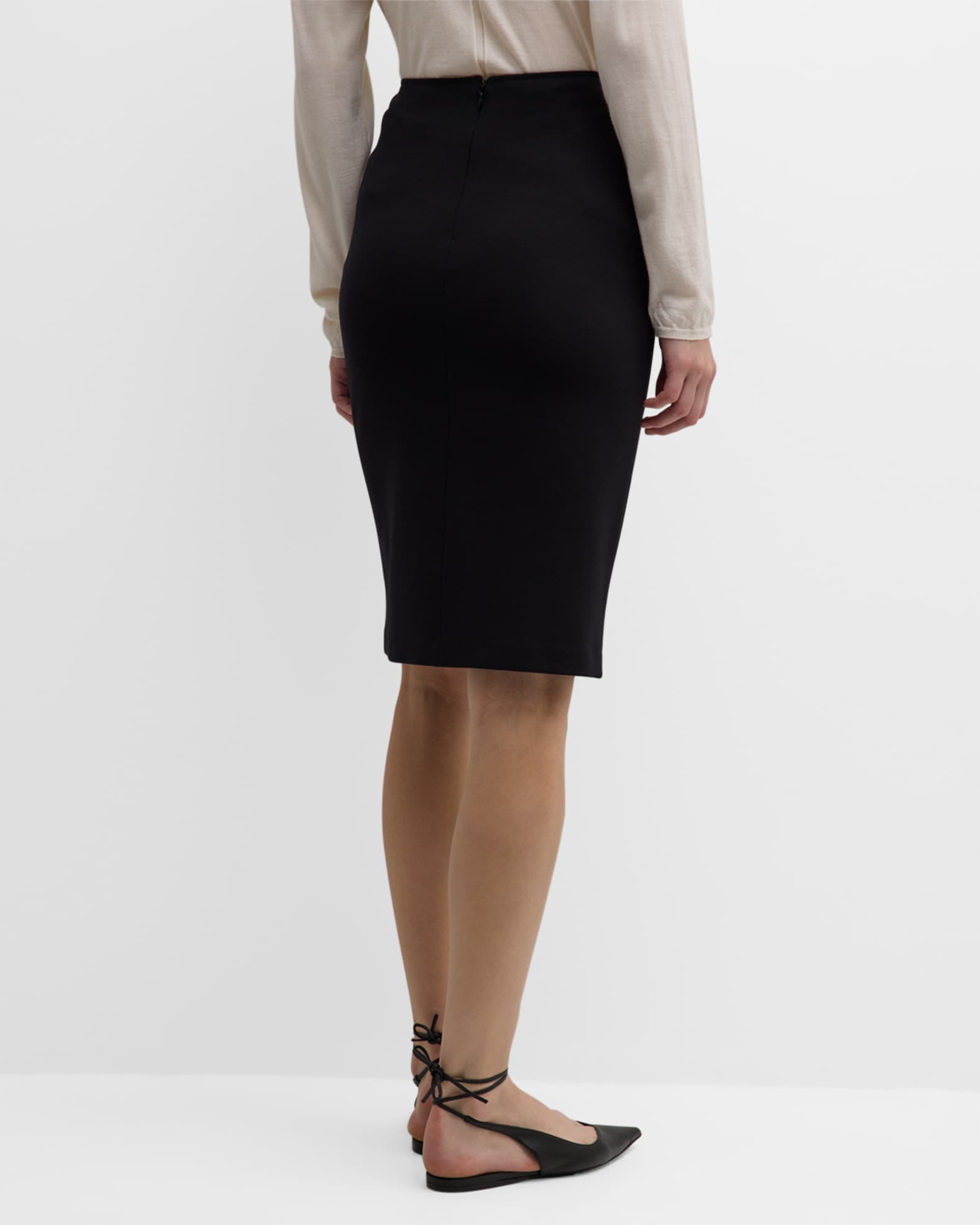 Emporio Armani Milano Jersey Pencil Skirt | Neiman Marcus