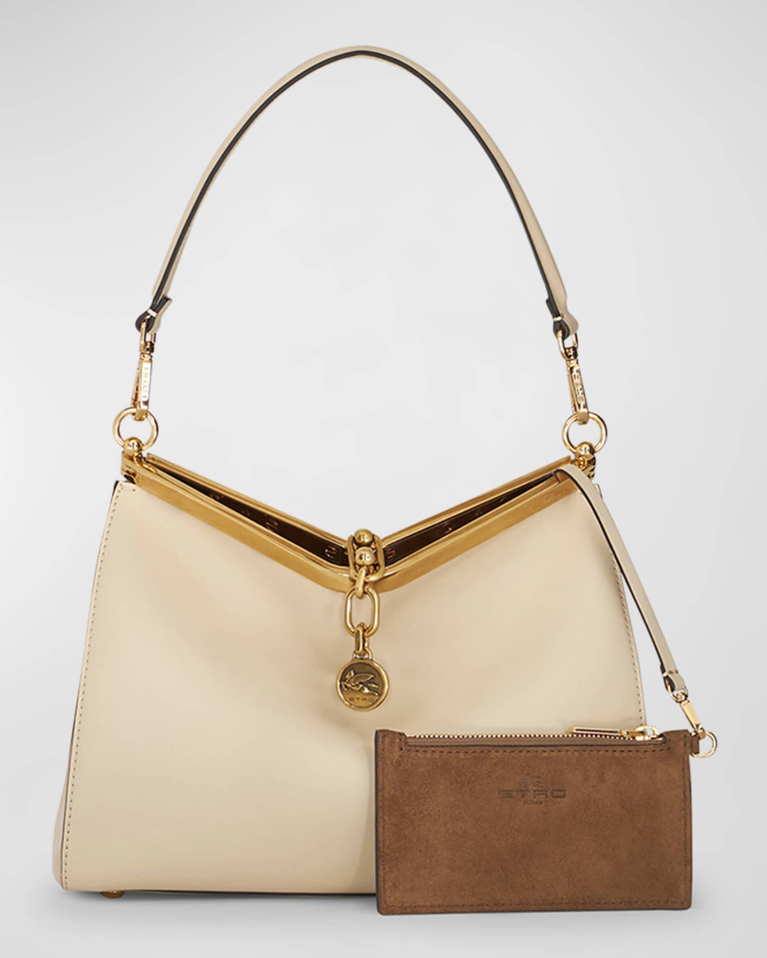 Etro Vela Frame Leather Medium Shoulder Bag | Neiman Marcus