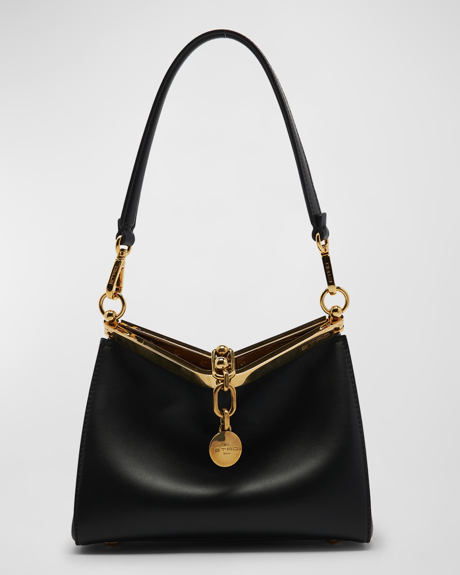 Etro Vela Frame Leather Small Shoulder Bag | Neiman Marcus