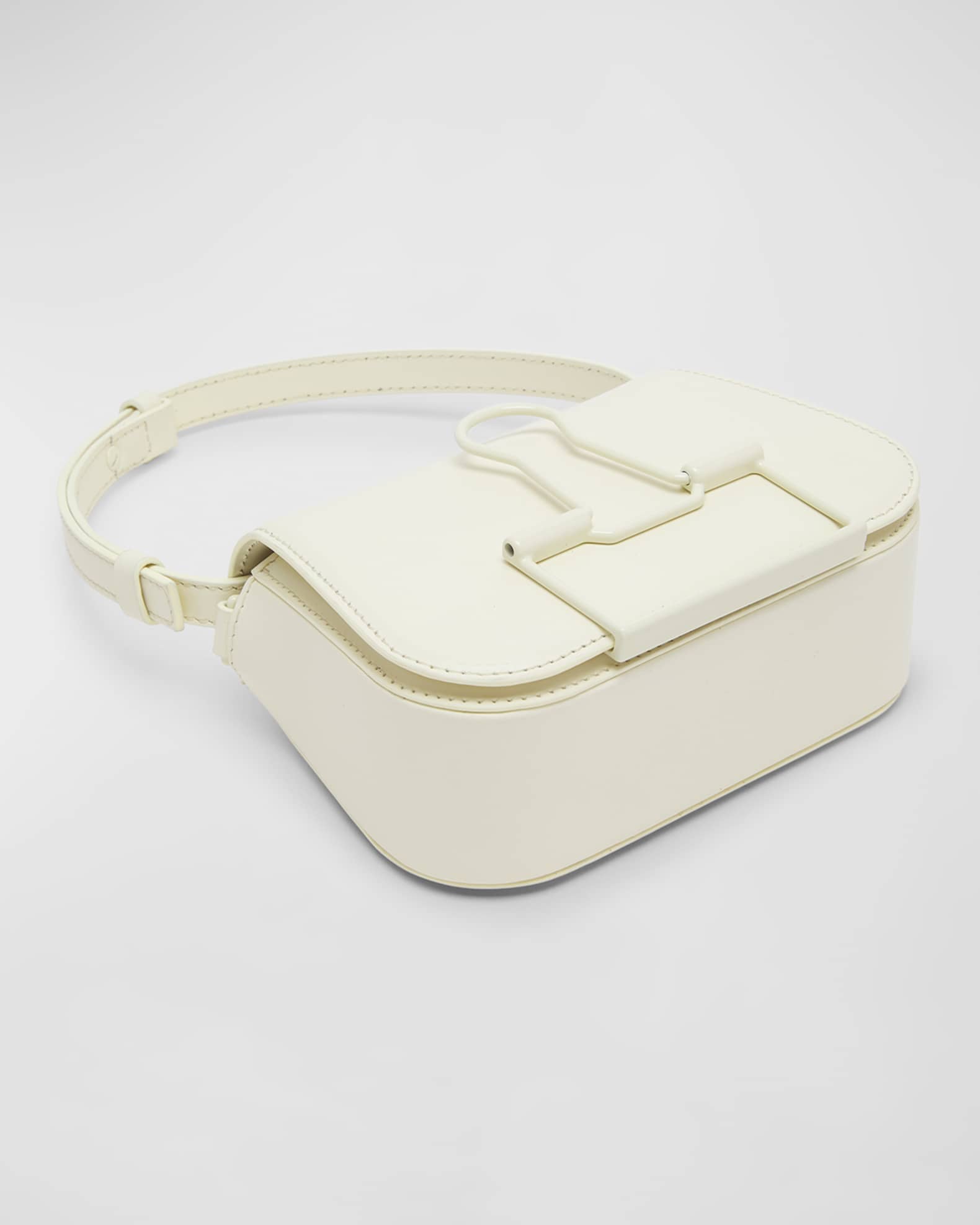 Skeleton Binder Leather Crossbody Bag | Neiman Marcus