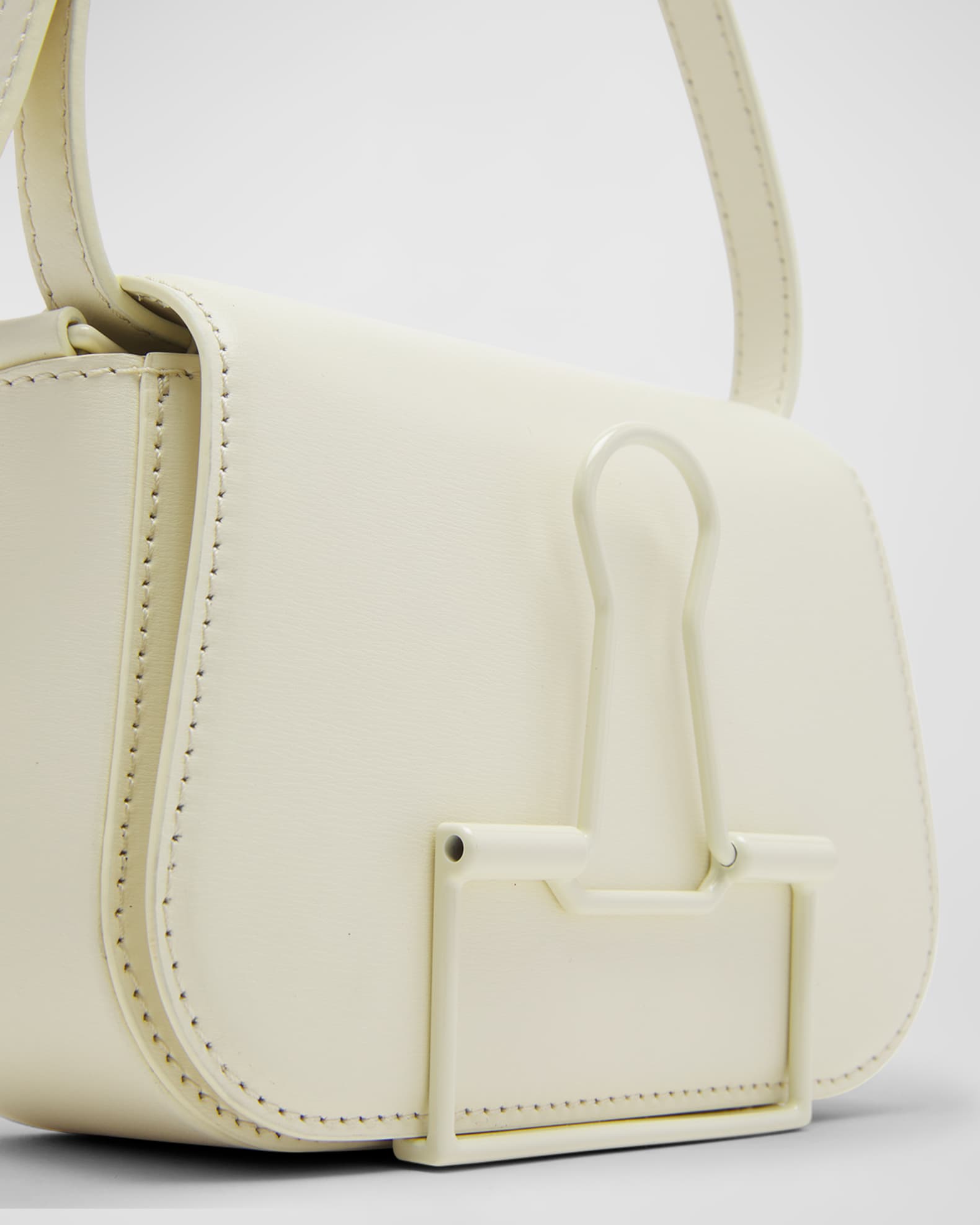 Skeleton Binder Leather Crossbody Bag | Neiman Marcus