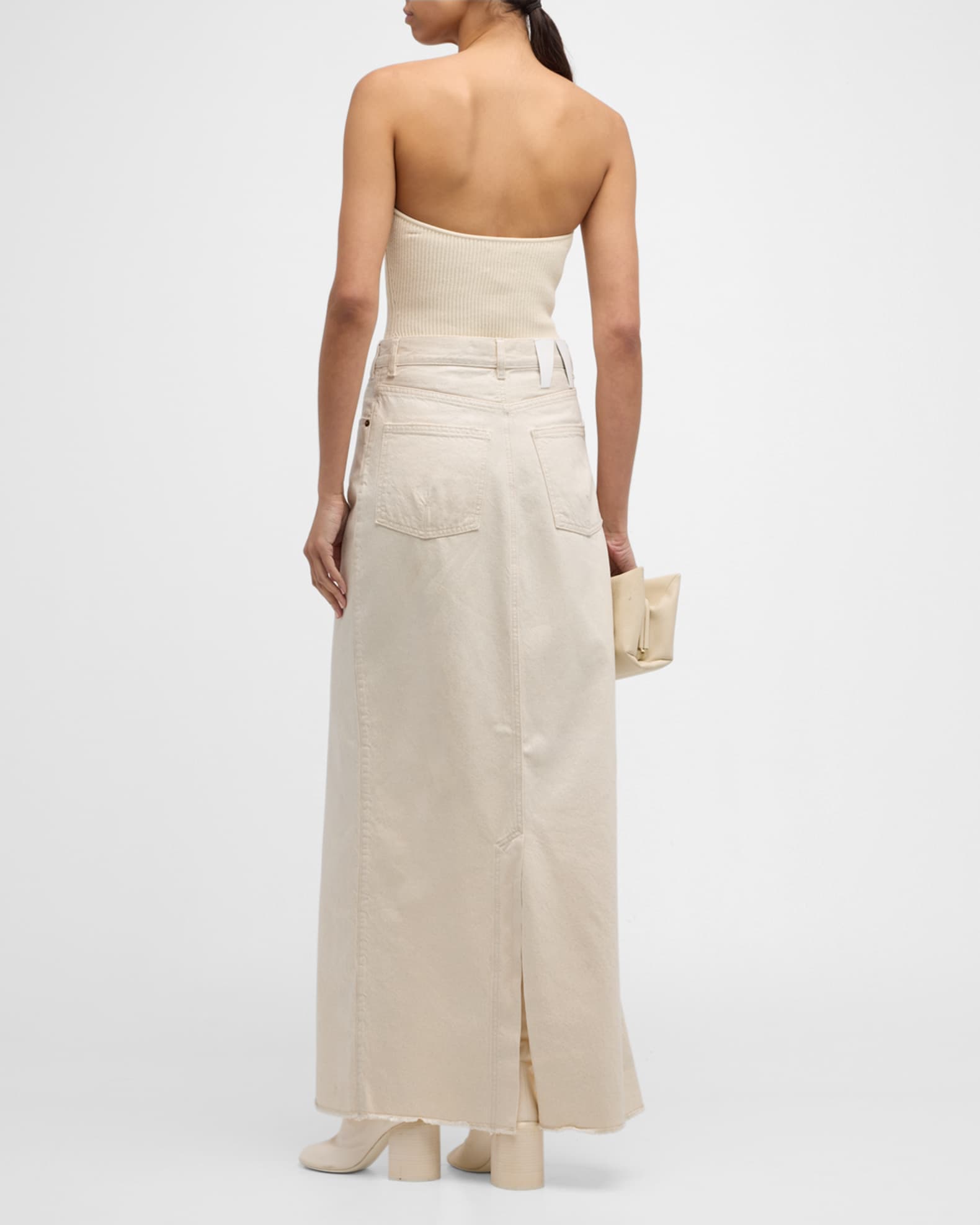 DARKPARK Emma Straight Denim Maxi Skirt | Neiman Marcus