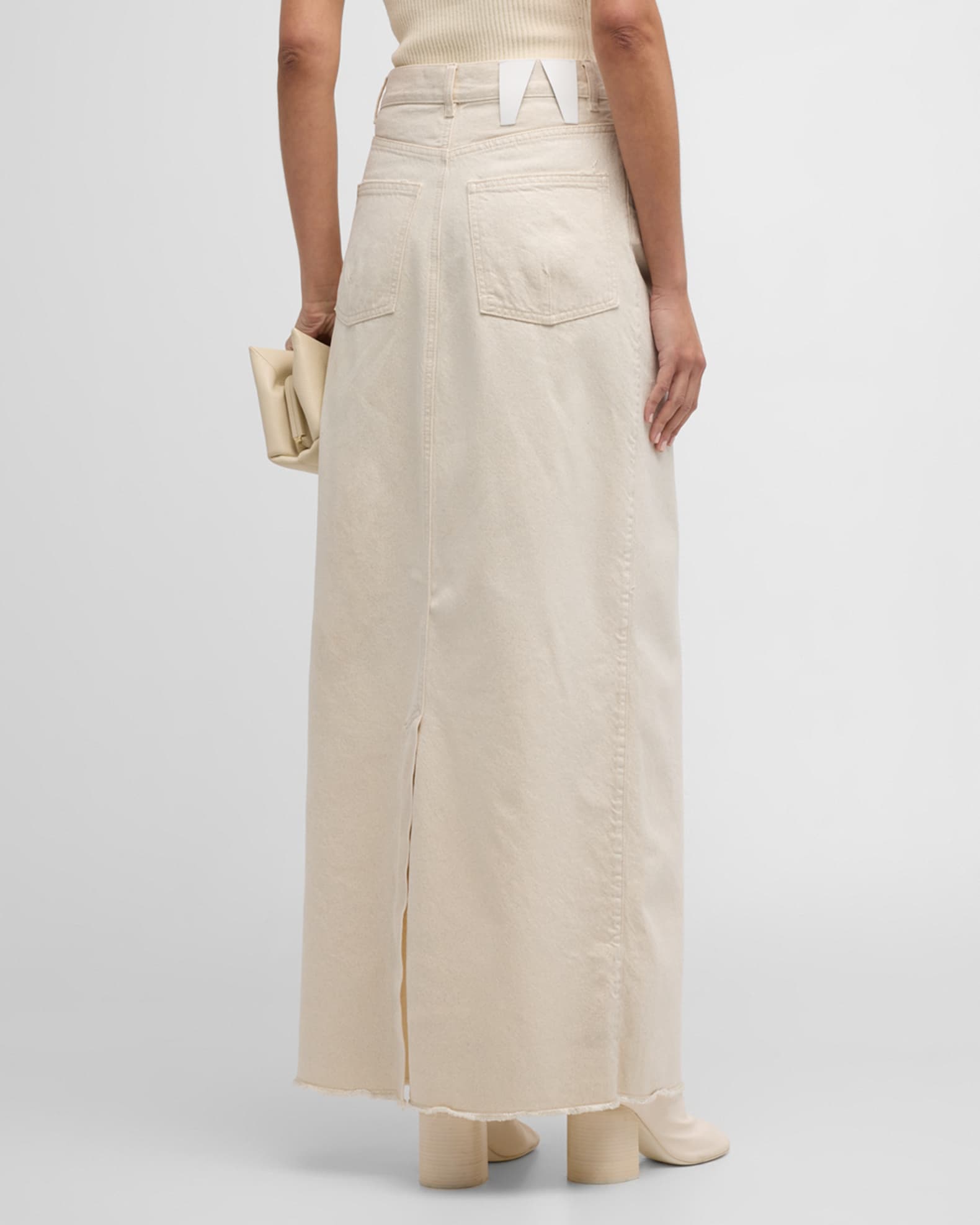 DARKPARK Emma Straight Denim Maxi Skirt | Neiman Marcus