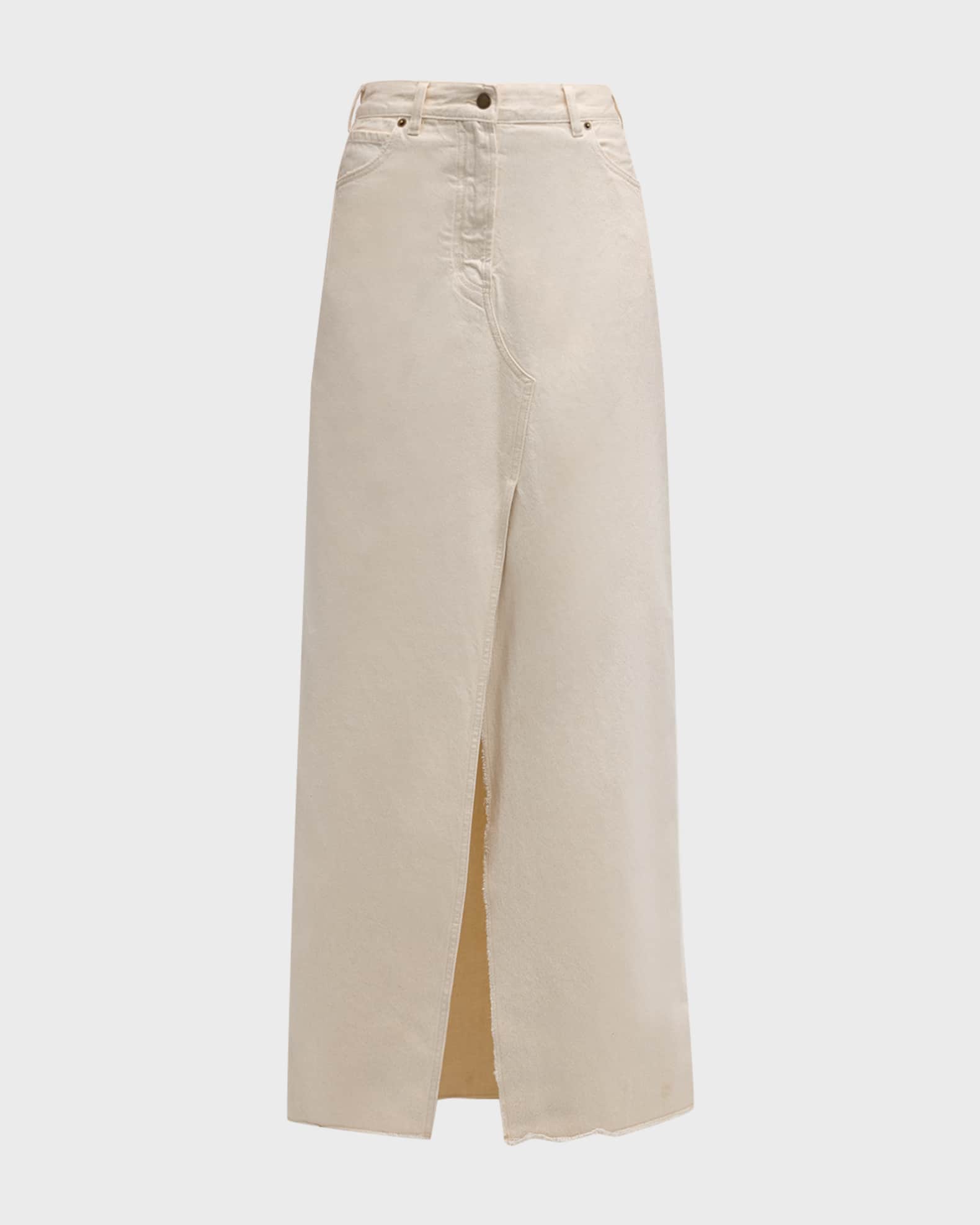 DARKPARK Emma Straight Denim Maxi Skirt | Neiman Marcus