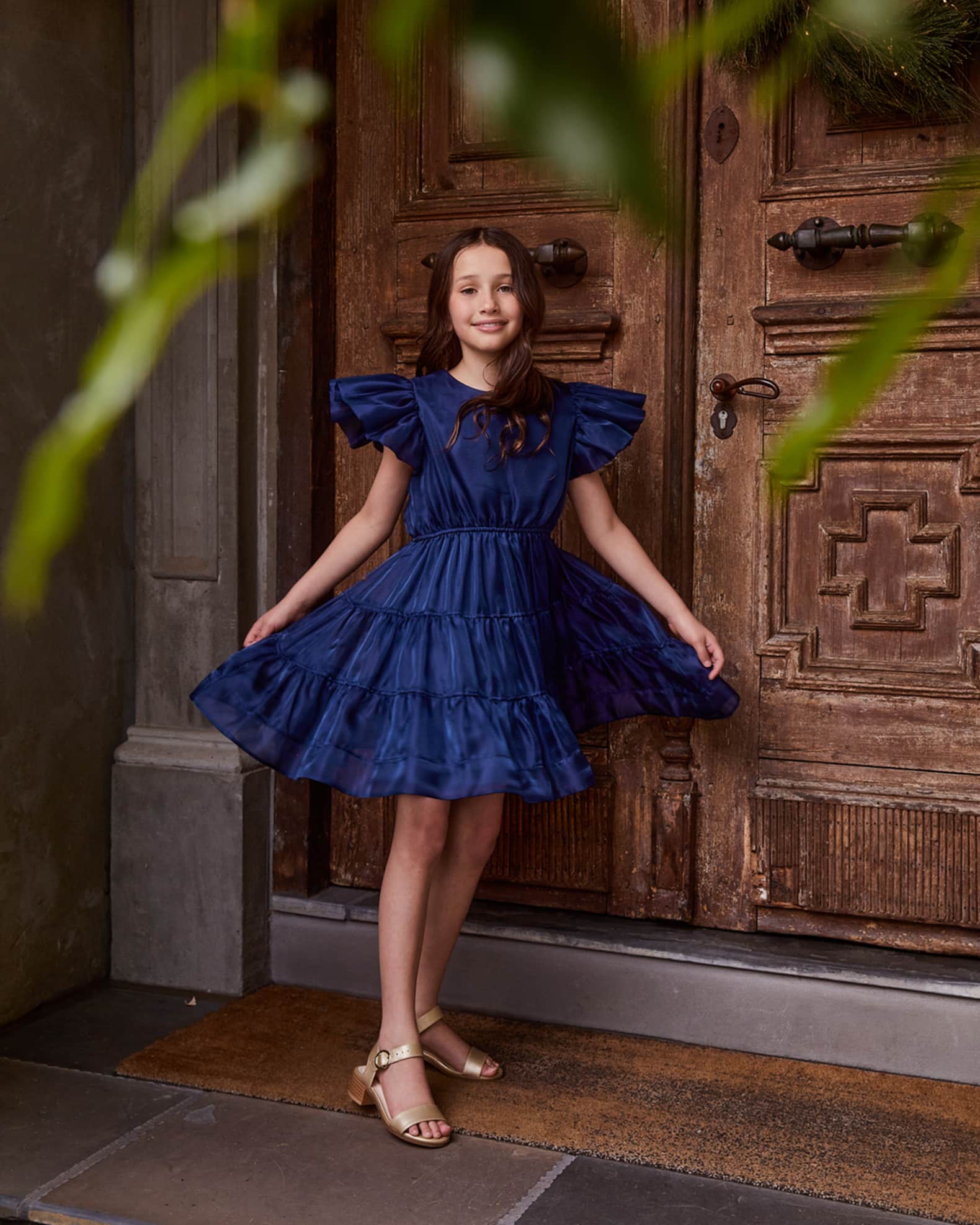 Bardot Junior Girl's Oshin Organza Layered Dress, Size 5-14 | Neiman Marcus