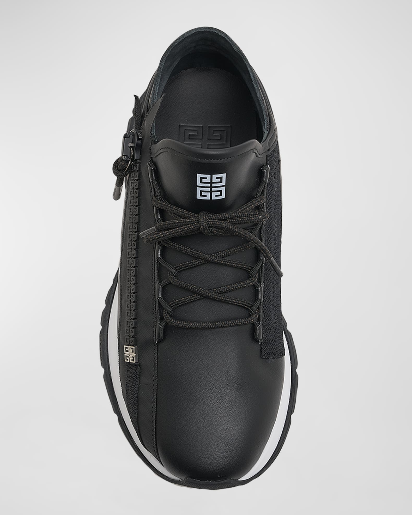 Spectre Leather Zip Runner Sneakers | Neiman Marcus