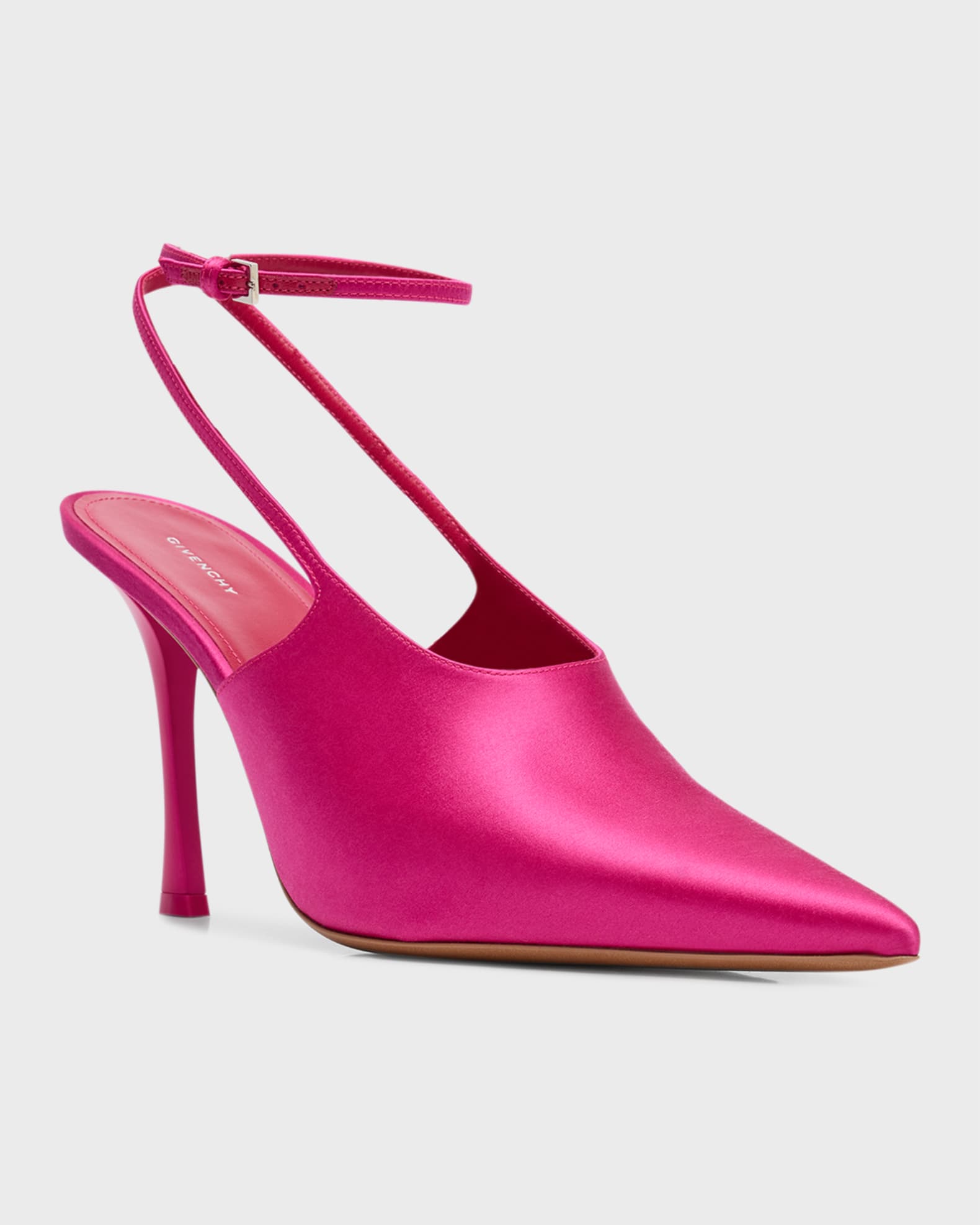 Givenchy Show Satin Slingback Pumps | Neiman Marcus