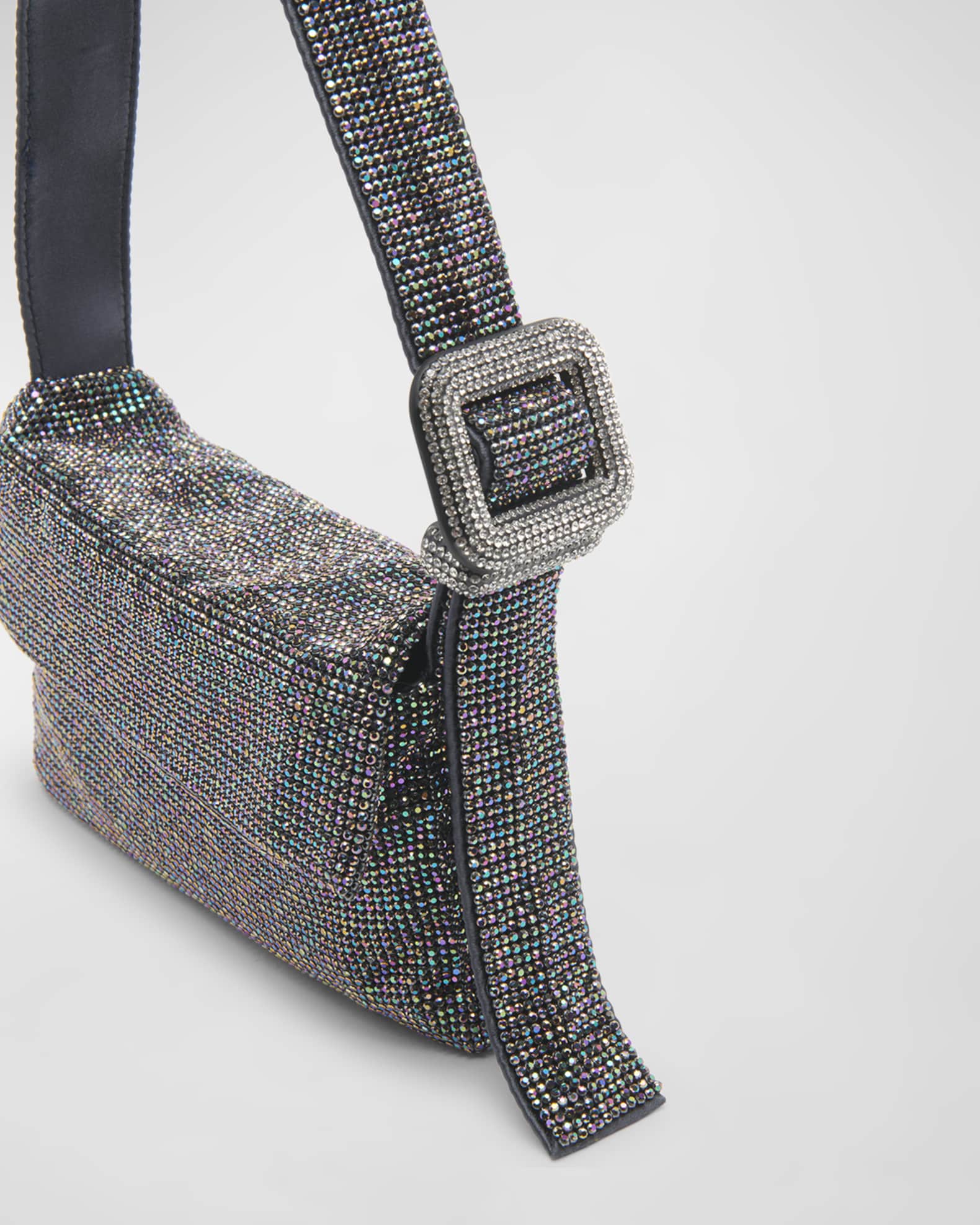Vitty Mignon Crystal Shoulder Bag | Neiman Marcus