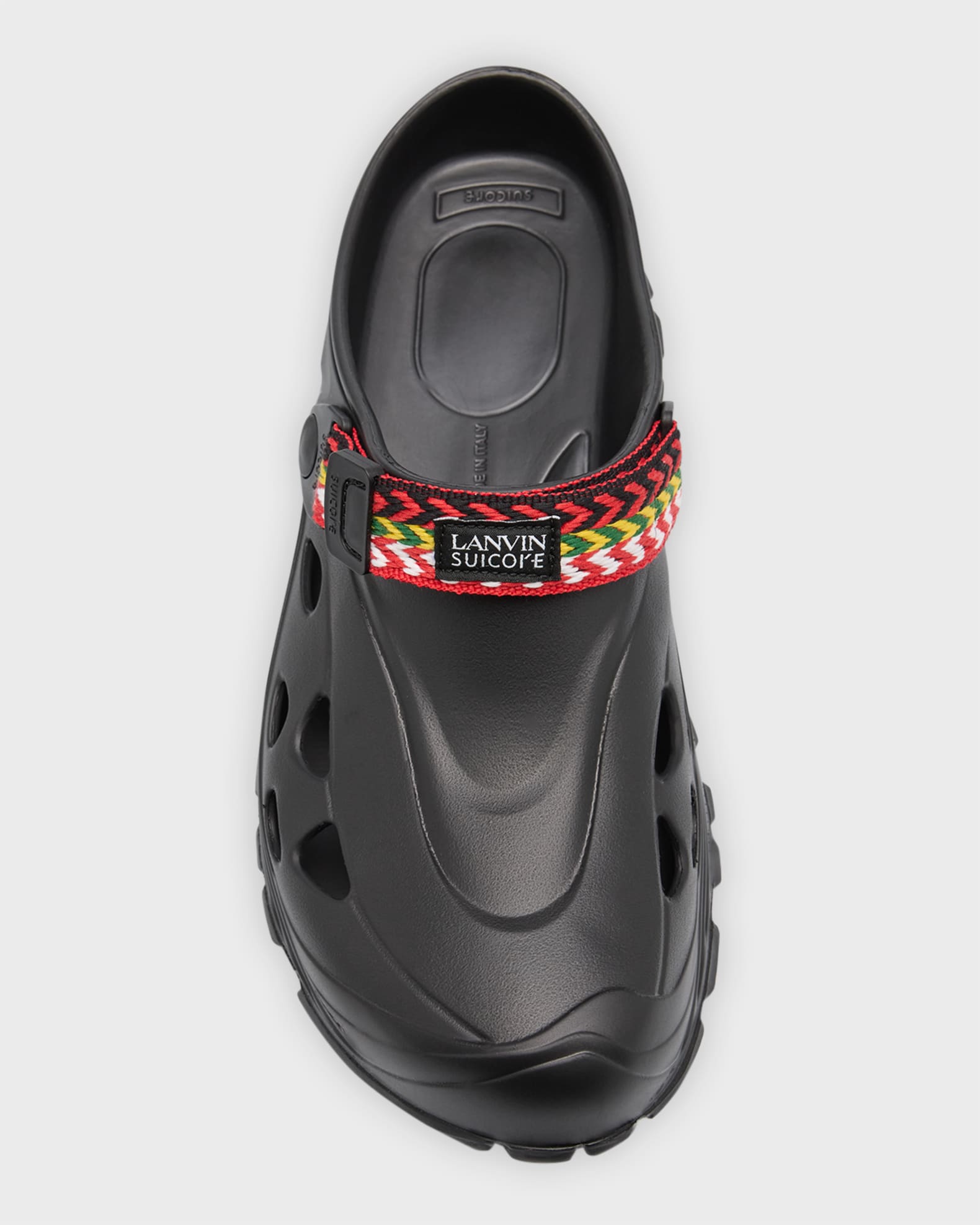 Lanvin x Suicoke Men's Curb Laces Clogs | Neiman Marcus