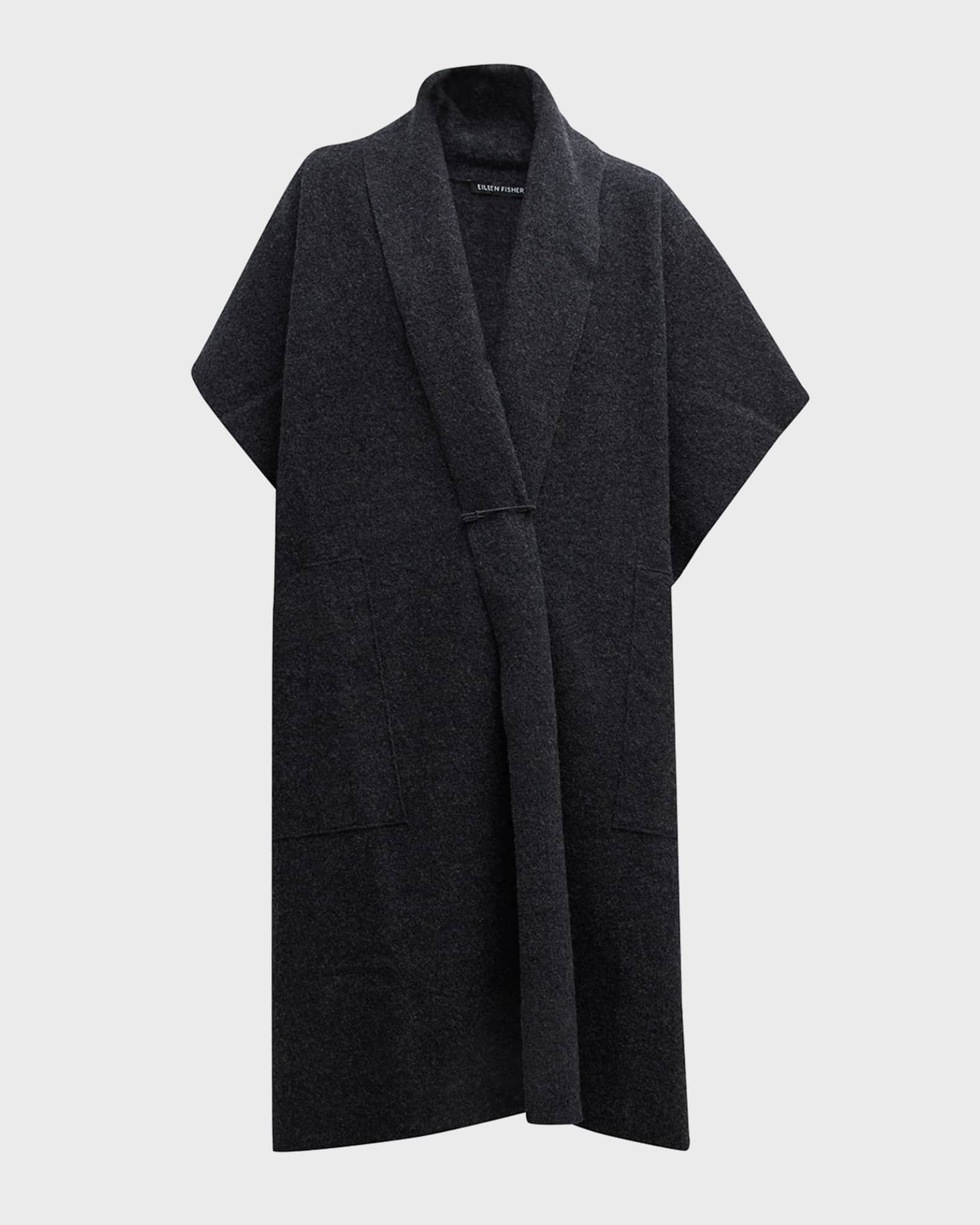 Eileen Fisher Missy Boiled Wool Oversized Poncho | Neiman Marcus