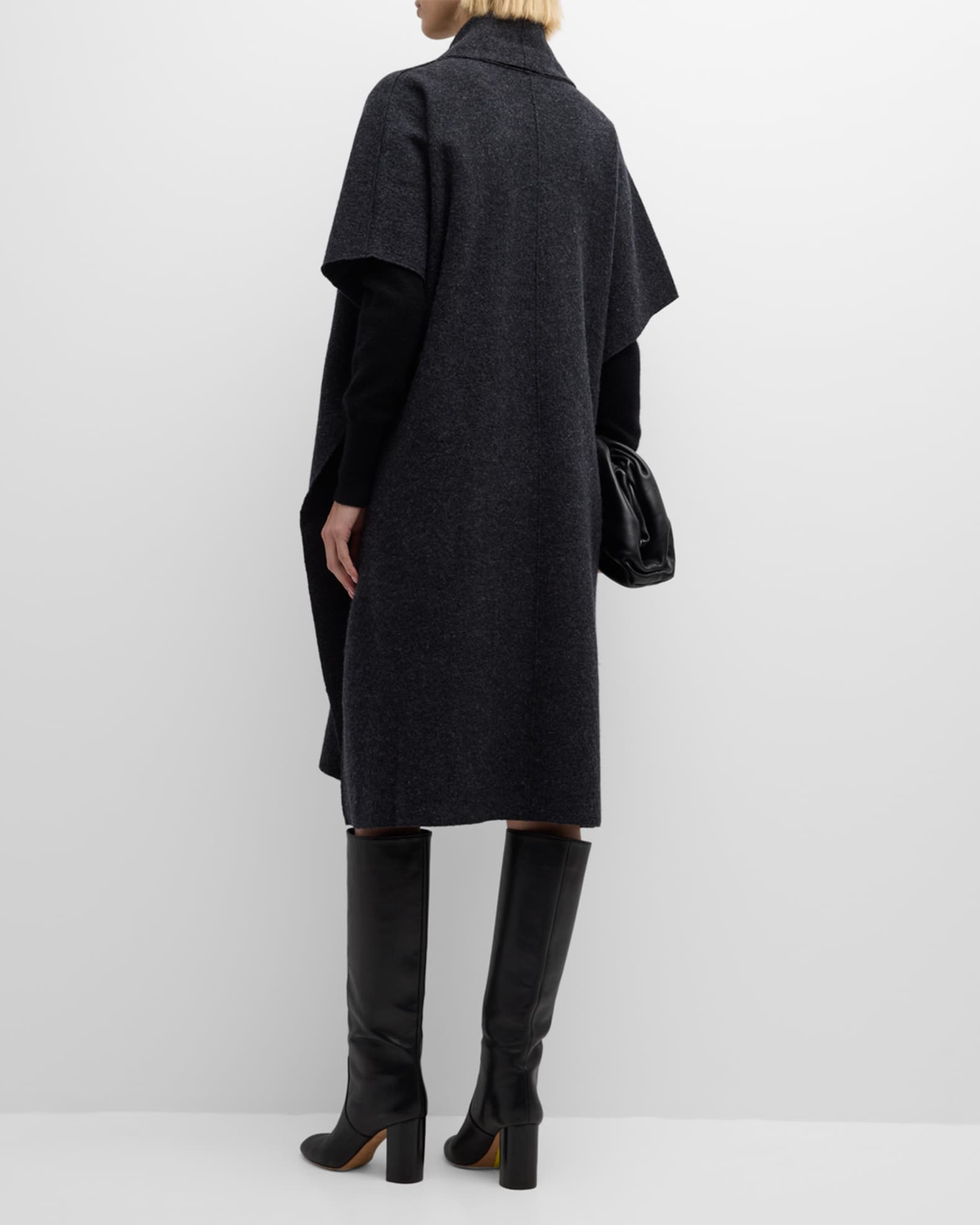 Eileen Fisher Missy Boiled Wool Oversized Poncho | Neiman Marcus