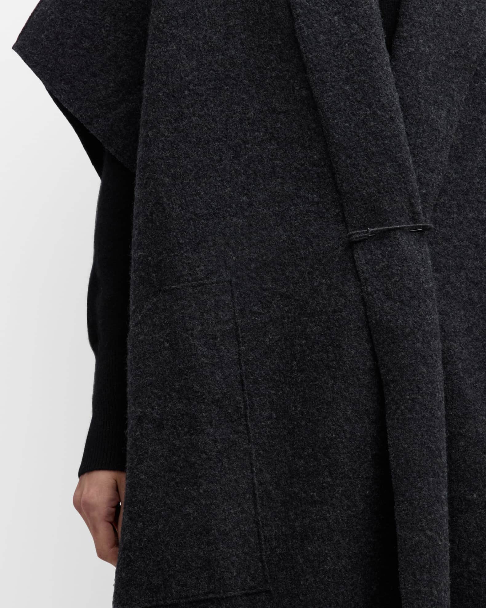 Eileen Fisher Missy Boiled Wool Oversized Poncho | Neiman Marcus
