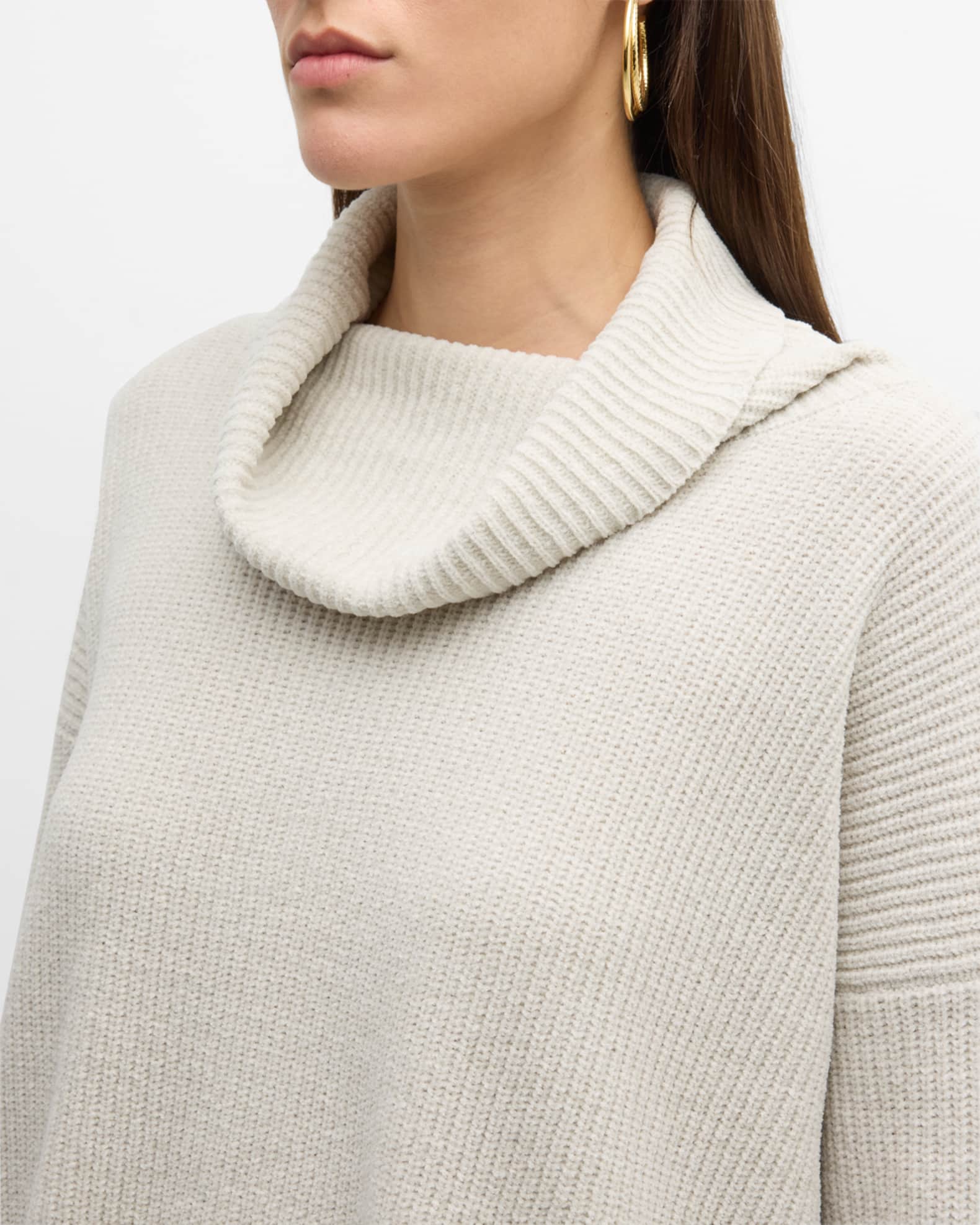 Eileen Fisher Missy Organic Cotton Chenille Turtleneck Sweater | Neiman ...