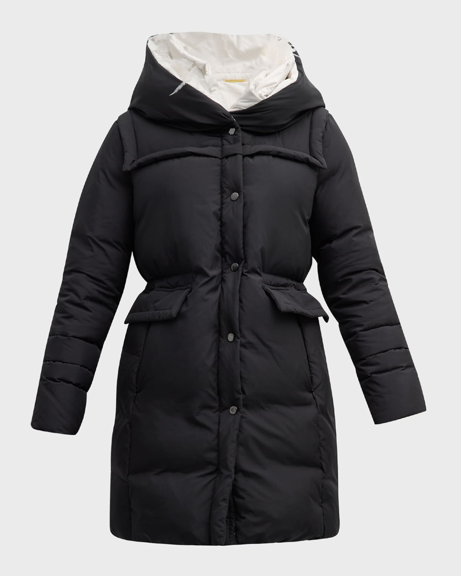 Kobi Halperin Hayden Hooded Feather-Trim Puffer Coat | Neiman Marcus