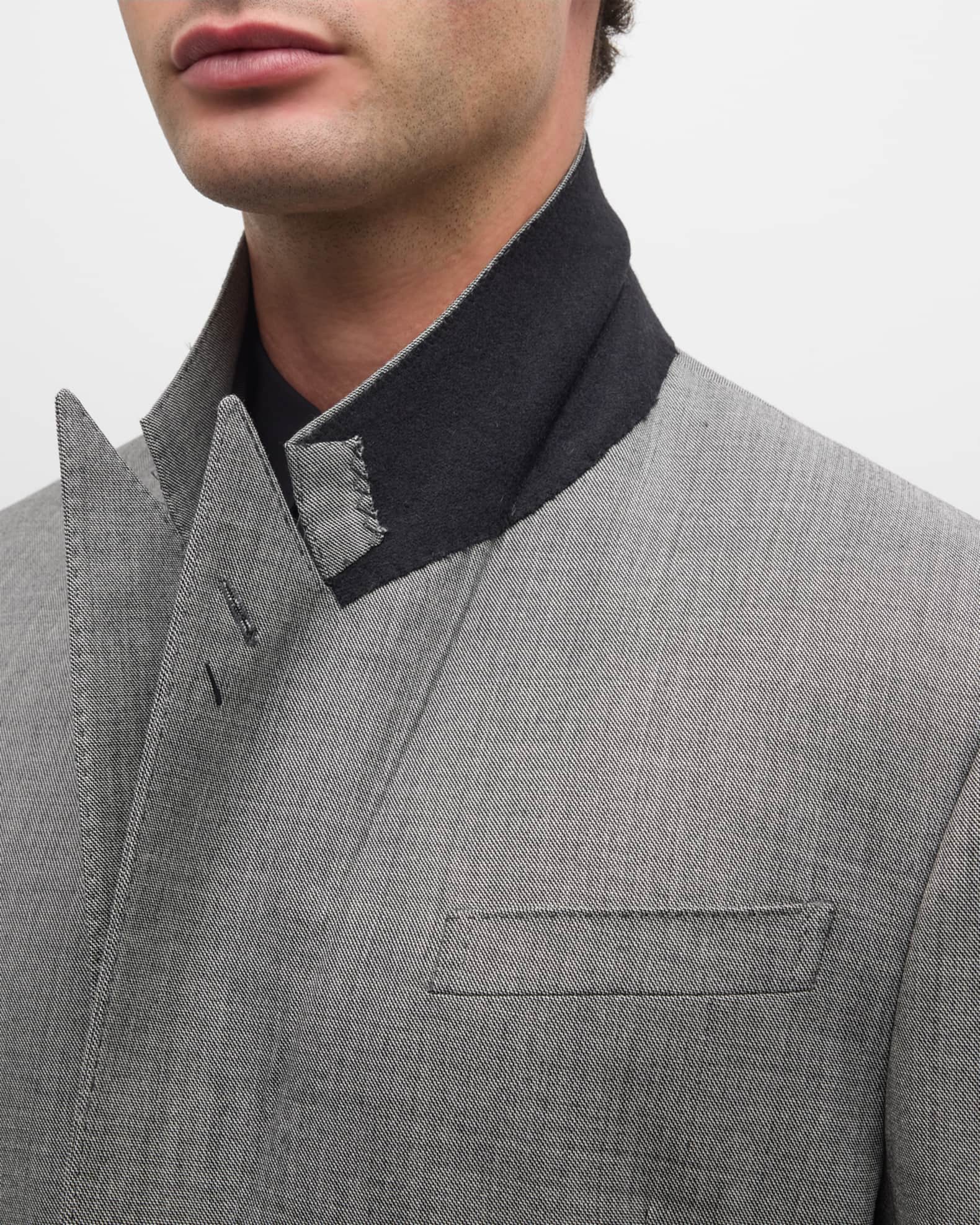 Alexander McQueen Men's Single-Breasted Wool Sharkskin Sport Coat ...