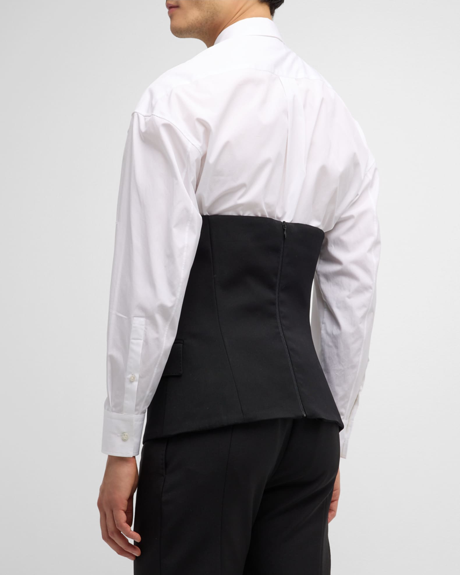 Alexander McQueen Men's Tailored Bustier Jacket | Neiman Marcus