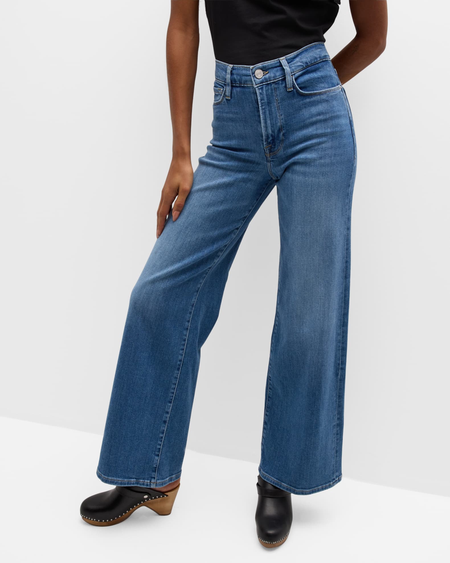 FRAME Le Slim Palazzo Jeans | Neiman Marcus