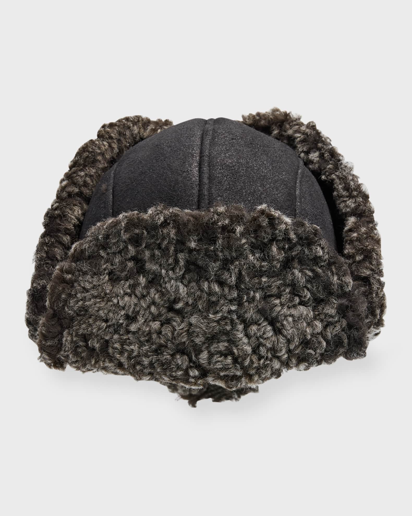 Crown Cap Men's Cole Double-Faced Shearling Aviator Hat | Neiman Marcus