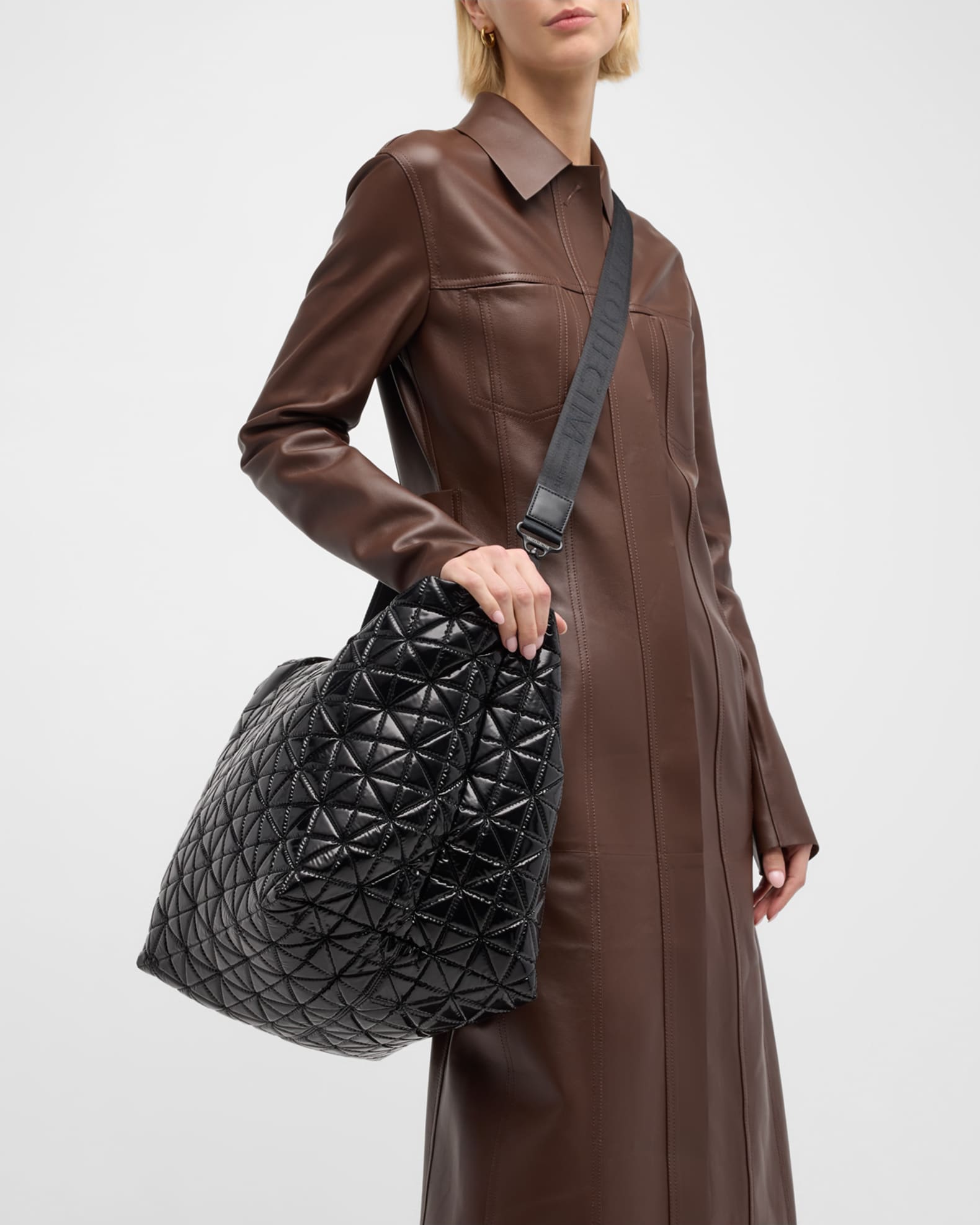 Medium Quilted Nylon Tote Bag | Neiman Marcus