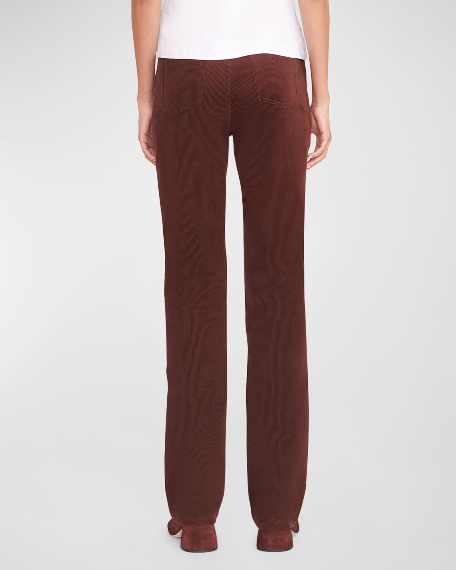 STAUD Chisel Corduroy Straight-Leg Pants | Neiman Marcus