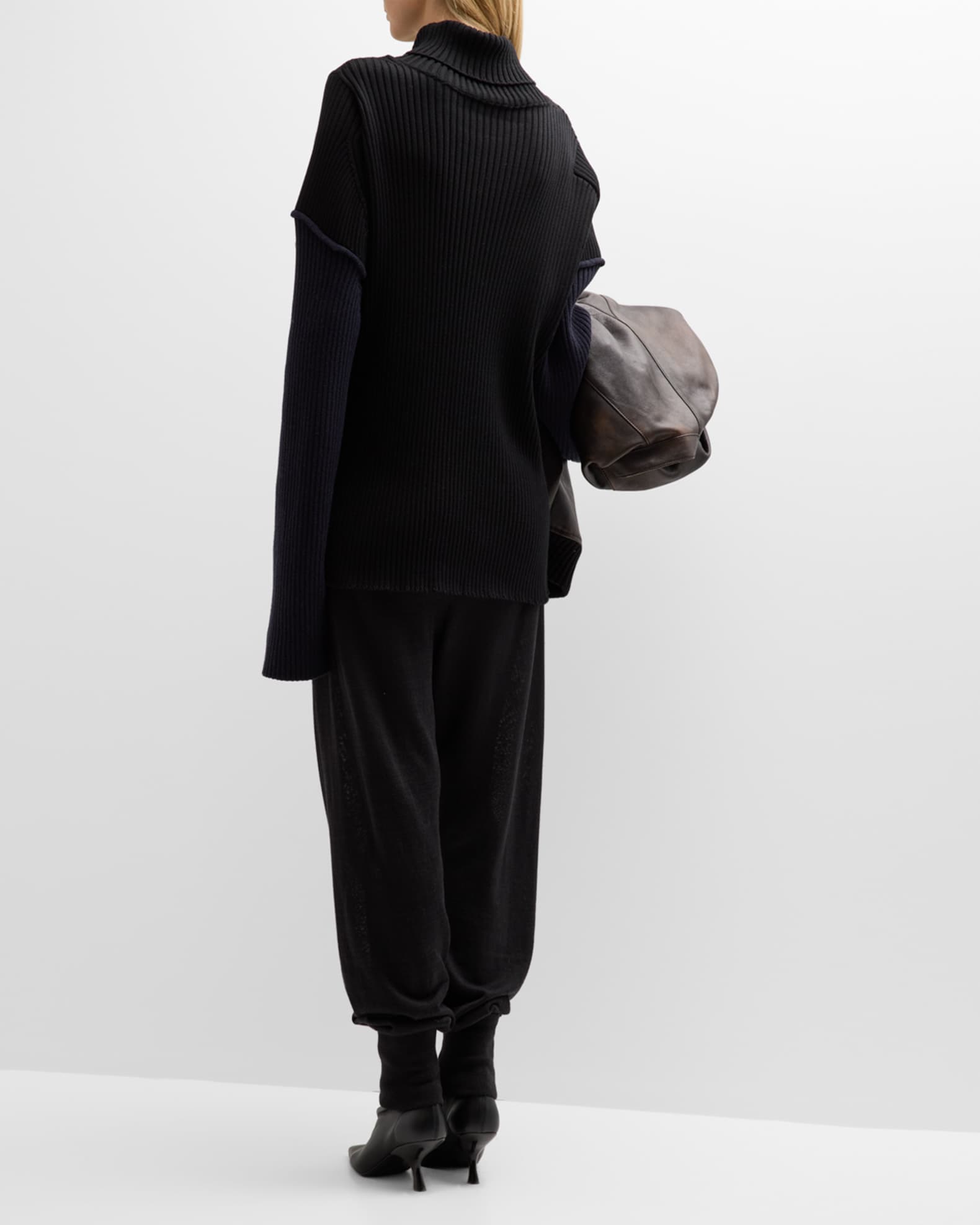 THE ROW Dua Colorblock Cashmere Sweater | Neiman Marcus