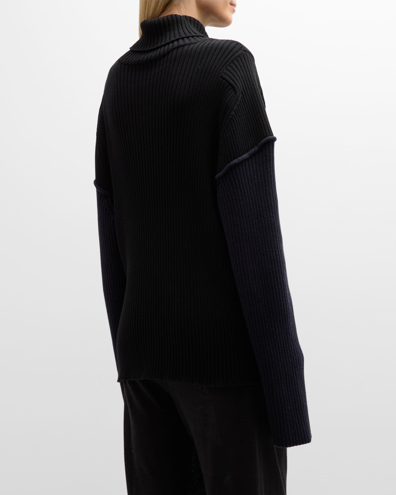 THE ROW Dua Colorblock Cashmere Sweater | Neiman Marcus