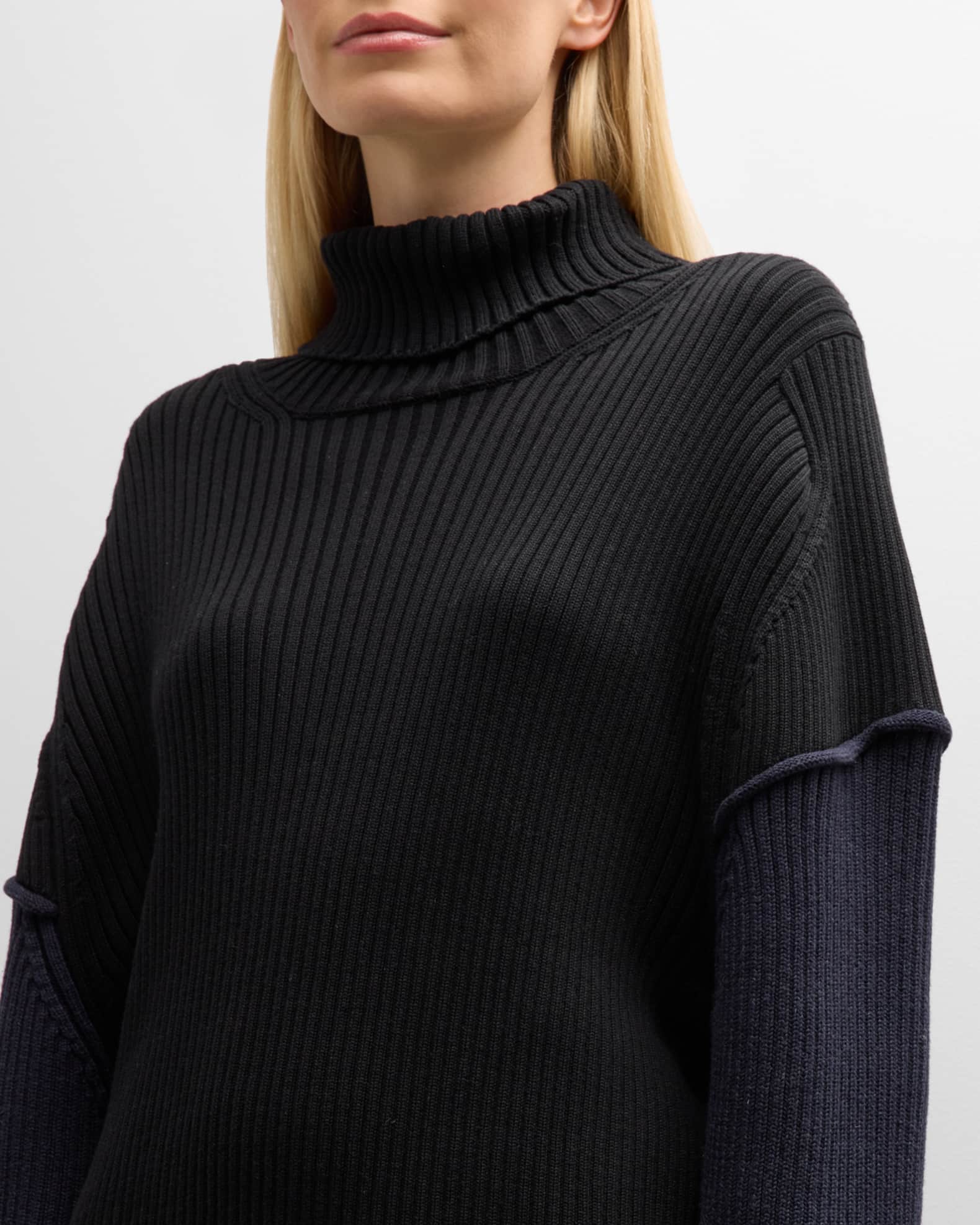 THE ROW Dua Colorblock Cashmere Sweater | Neiman Marcus