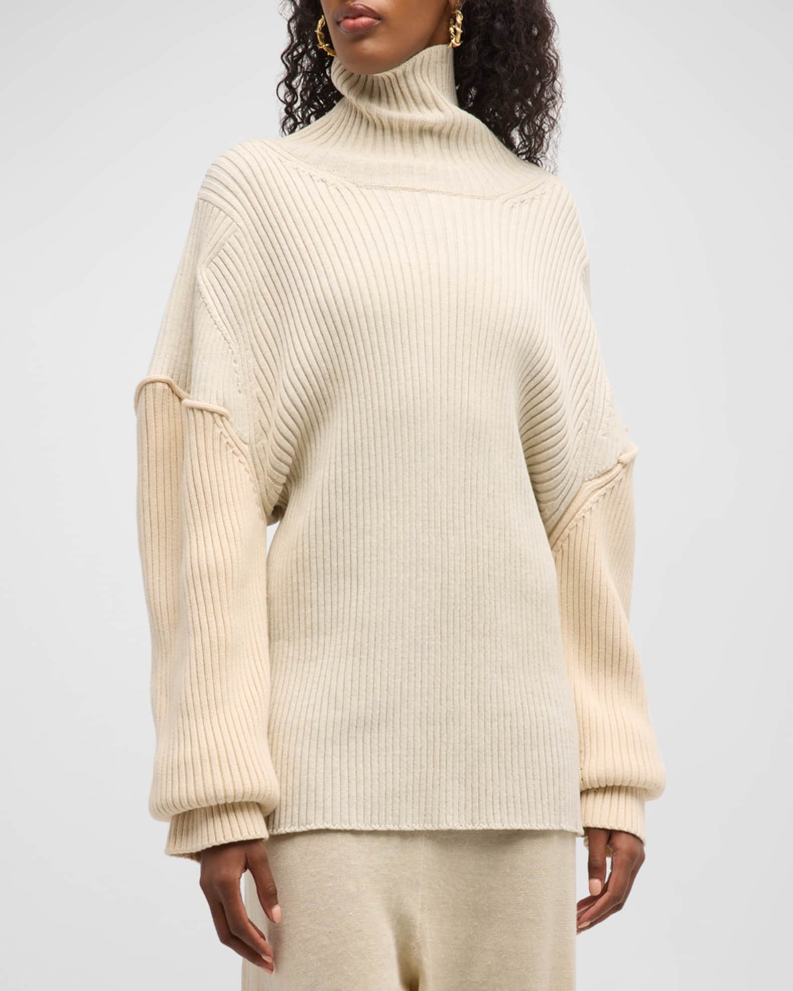 THE ROW Dua Colorblock Cashmere Sweater | Neiman Marcus