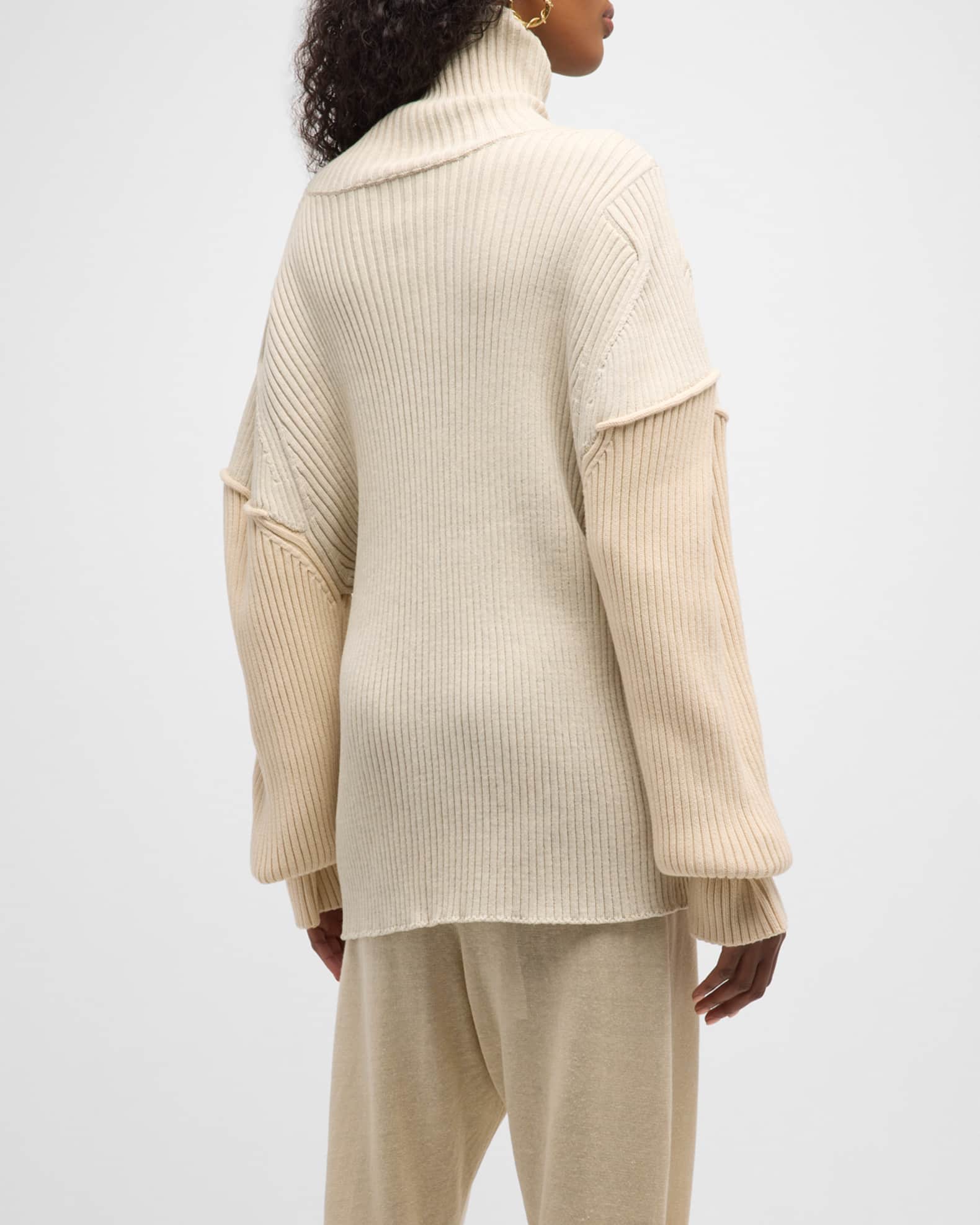 THE ROW Dua Colorblock Cashmere Sweater | Neiman Marcus