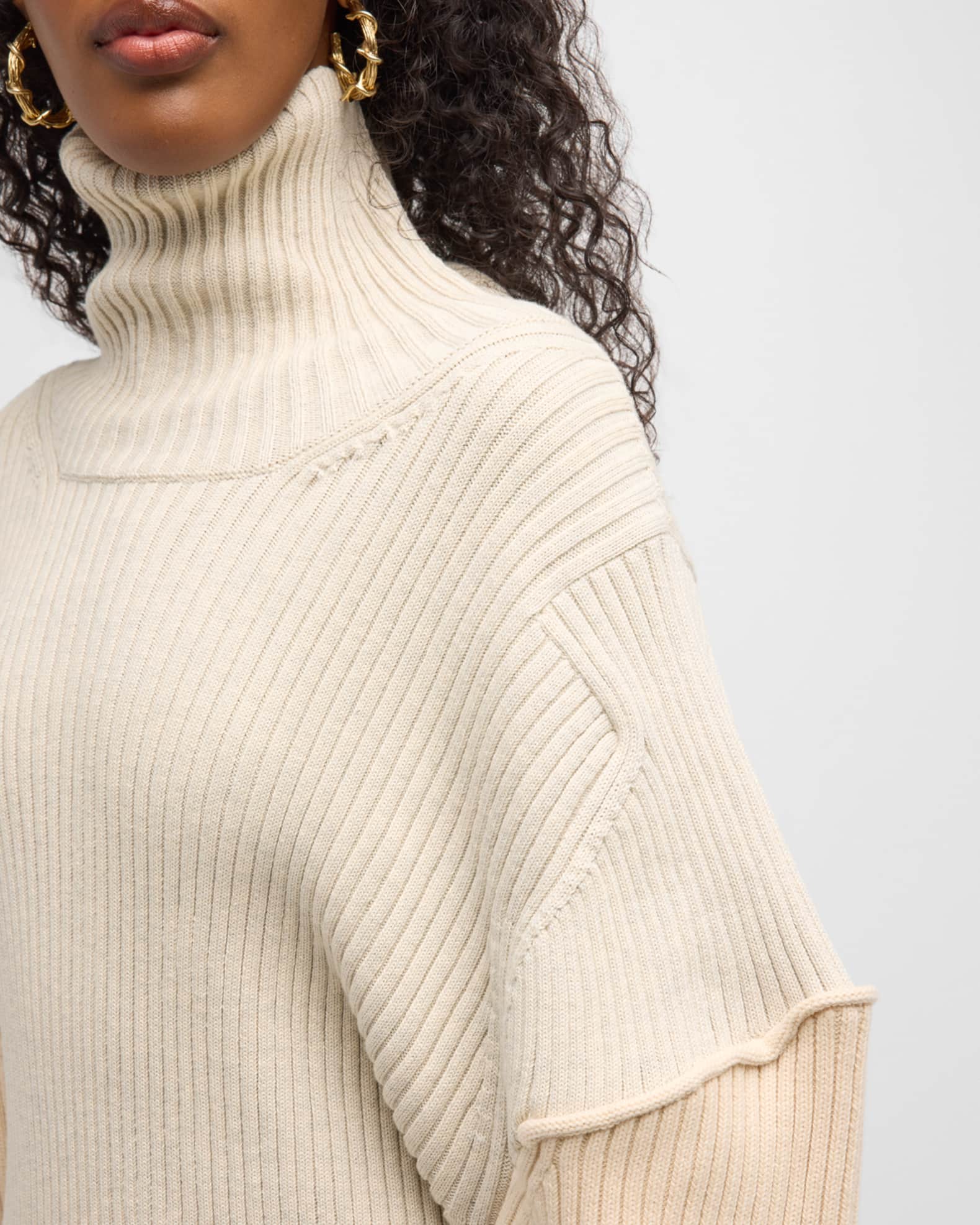 THE ROW Dua Colorblock Cashmere Sweater | Neiman Marcus
