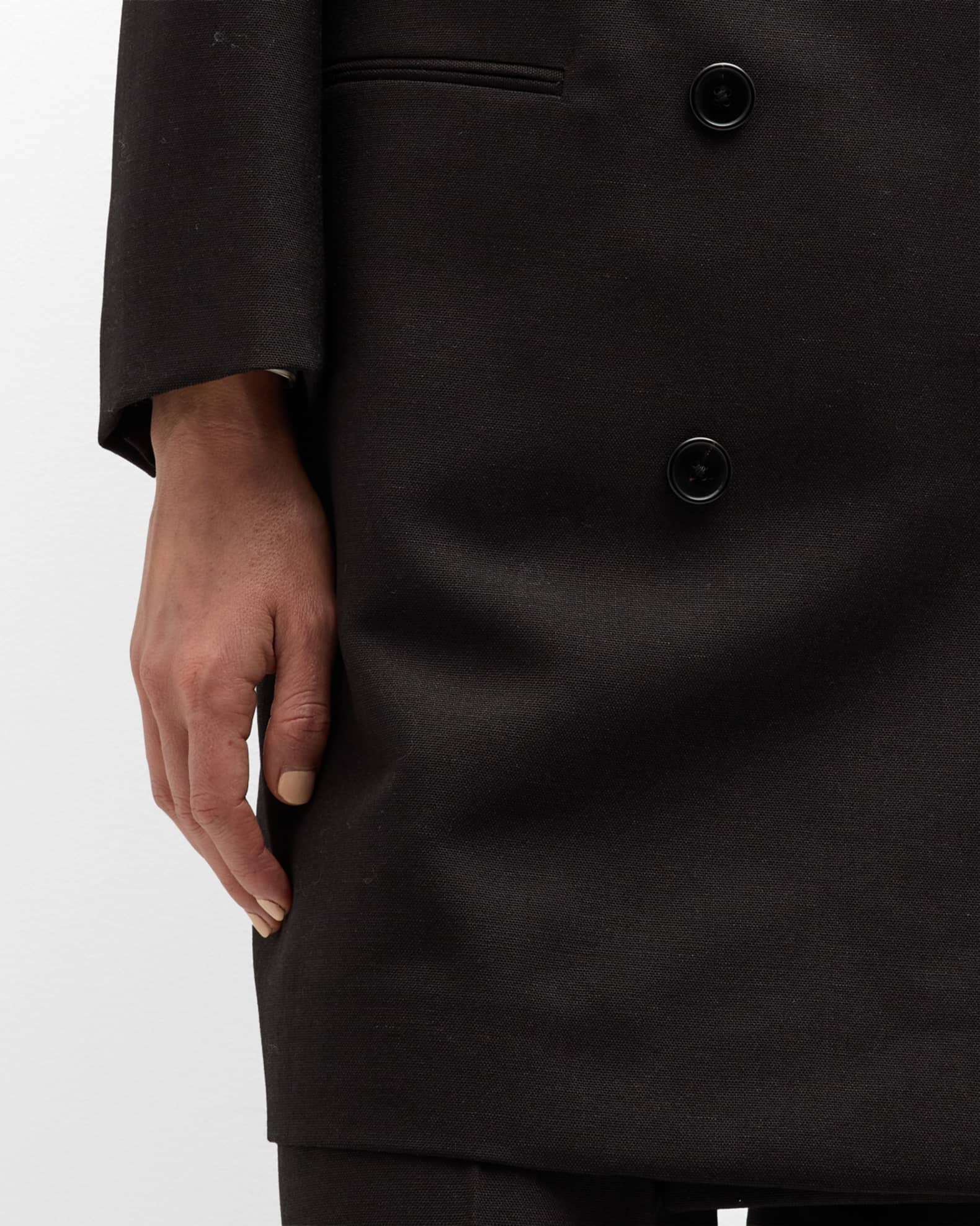 THE ROW Paride Double-Breasted Blazer Jacket | Neiman Marcus