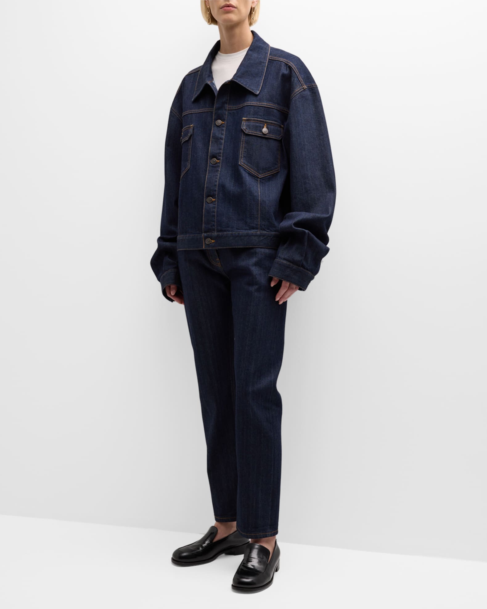 THE ROW Ness Denim Jacket | Neiman Marcus