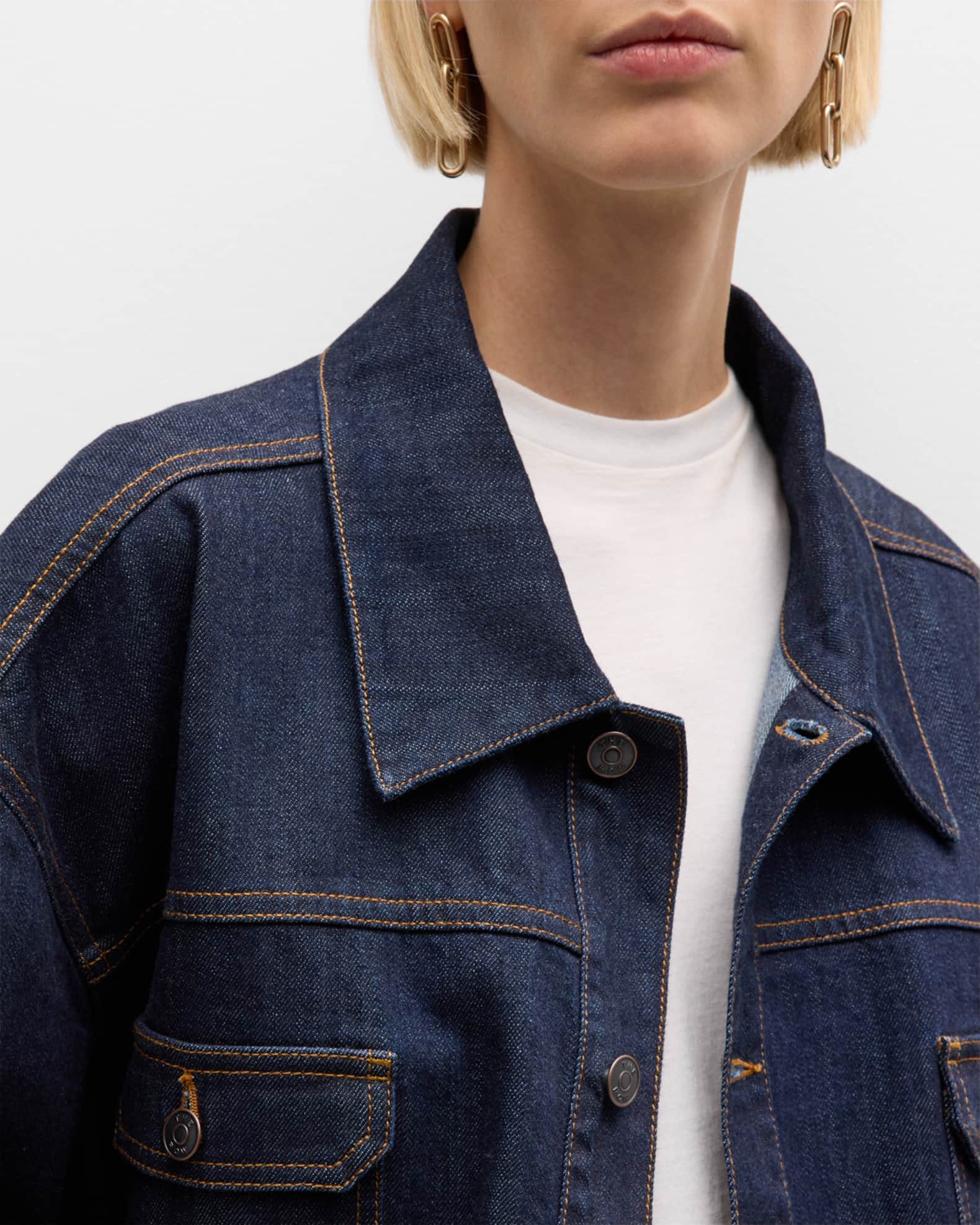 THE ROW Ness Denim Jacket | Neiman Marcus