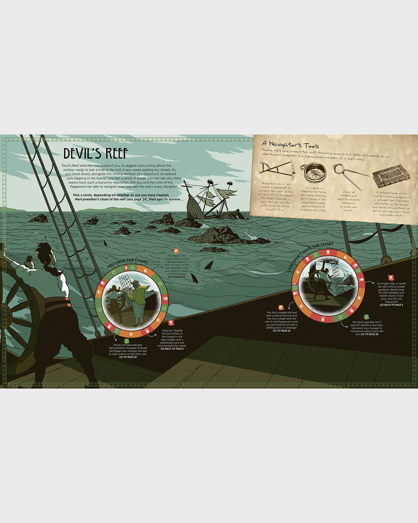 The Quarto Group Kid's "Spin to Survive: Pirate Peril" Book by Emily ...