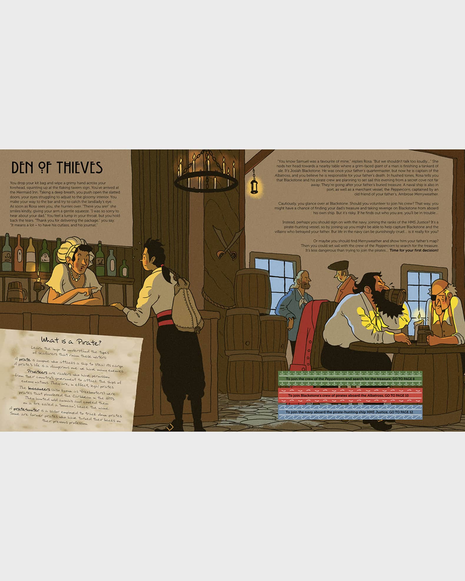 The Quarto Group Kid's "Spin to Survive: Pirate Peril" Book by Emily ...