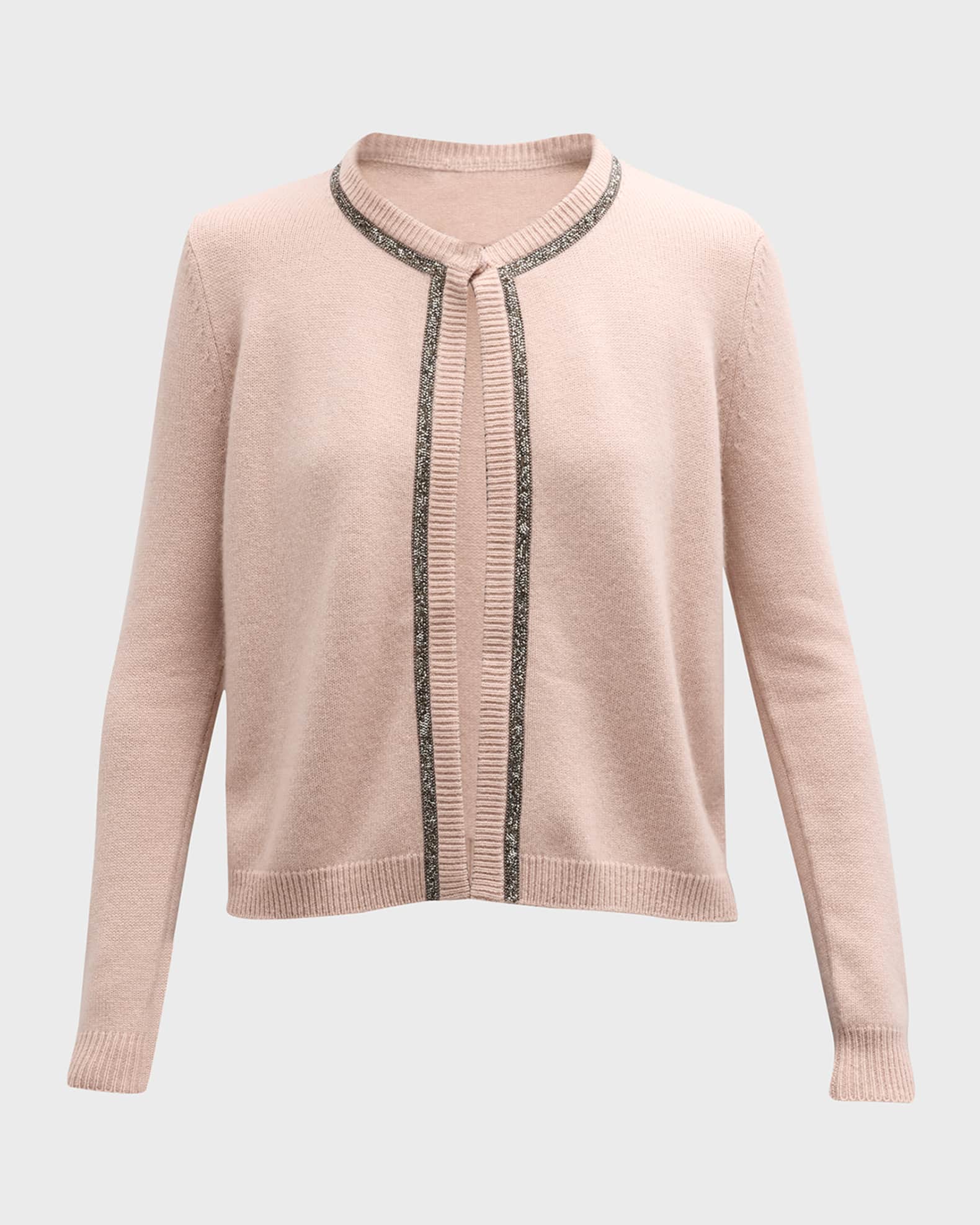 Neiman Marcus Cashmere Collection Cashmere Shrug with Embellished Trim ...