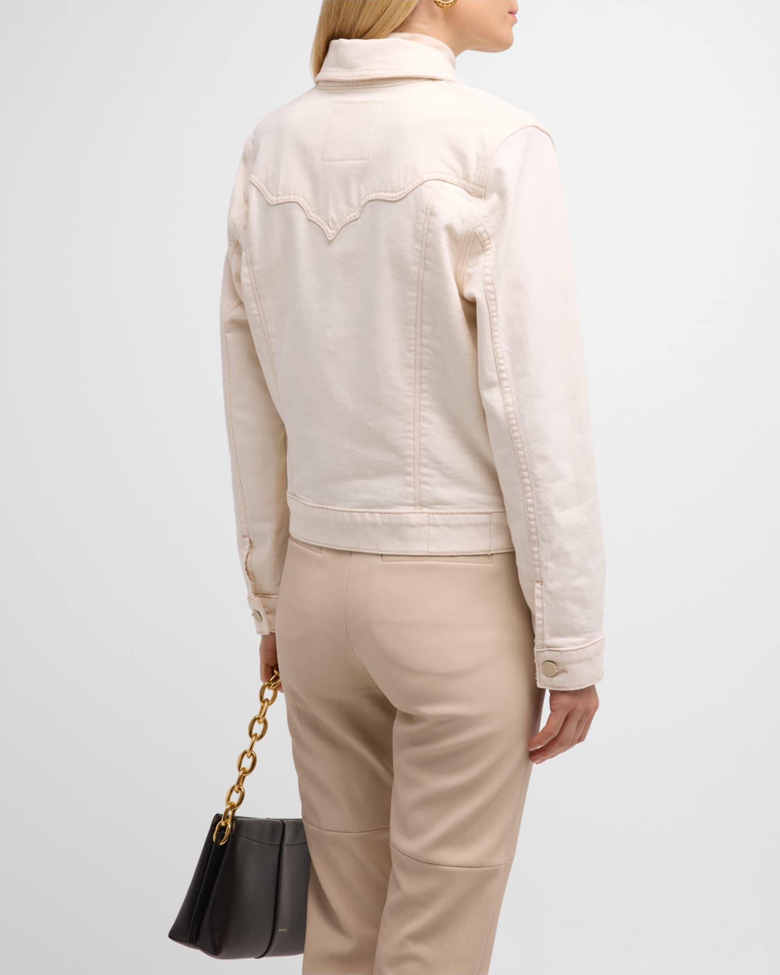MOTHER The Buckle Bunny Bruiser Denim Jacket | Neiman Marcus