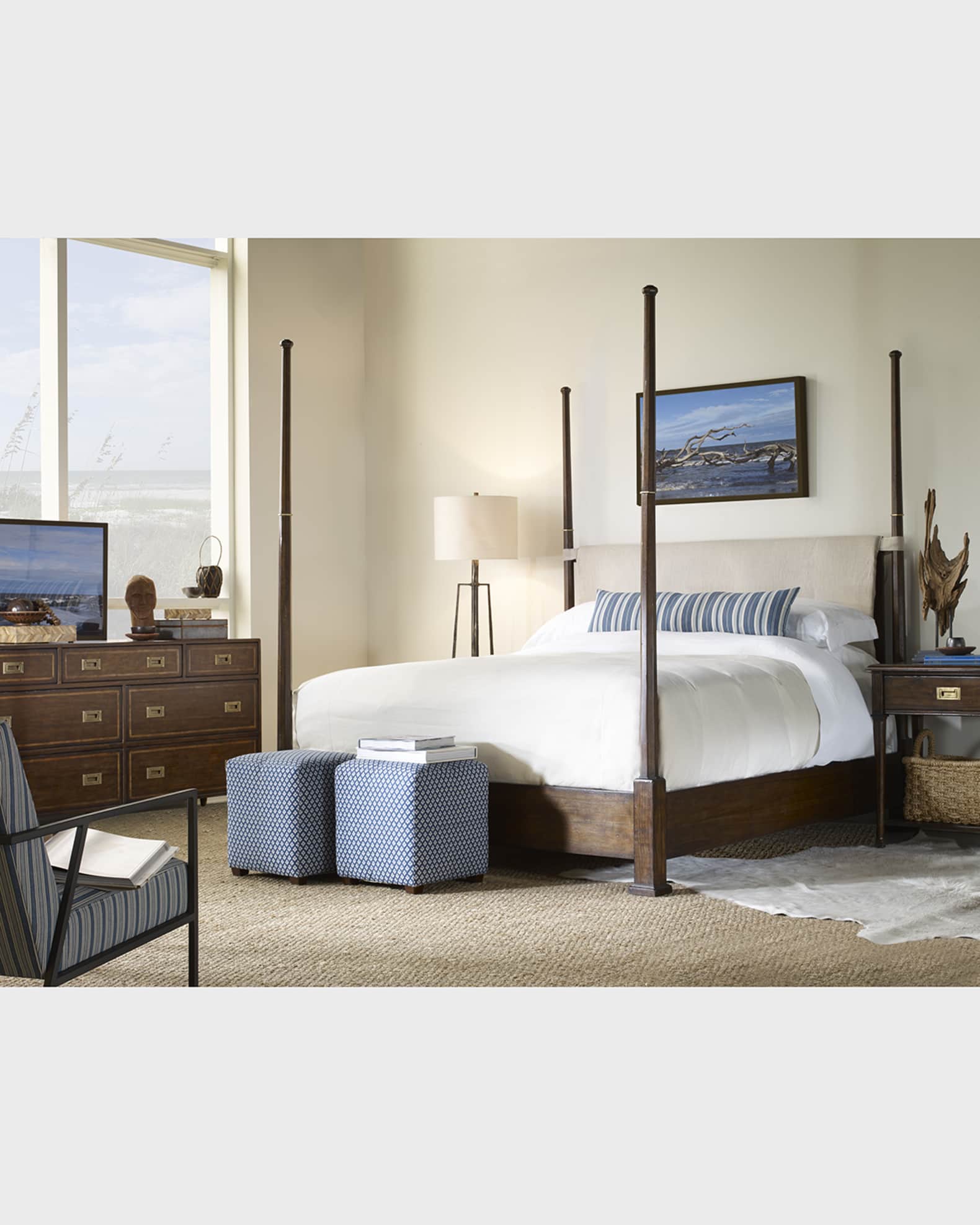 Century Furniture Southport King Poster Bed | Neiman Marcus