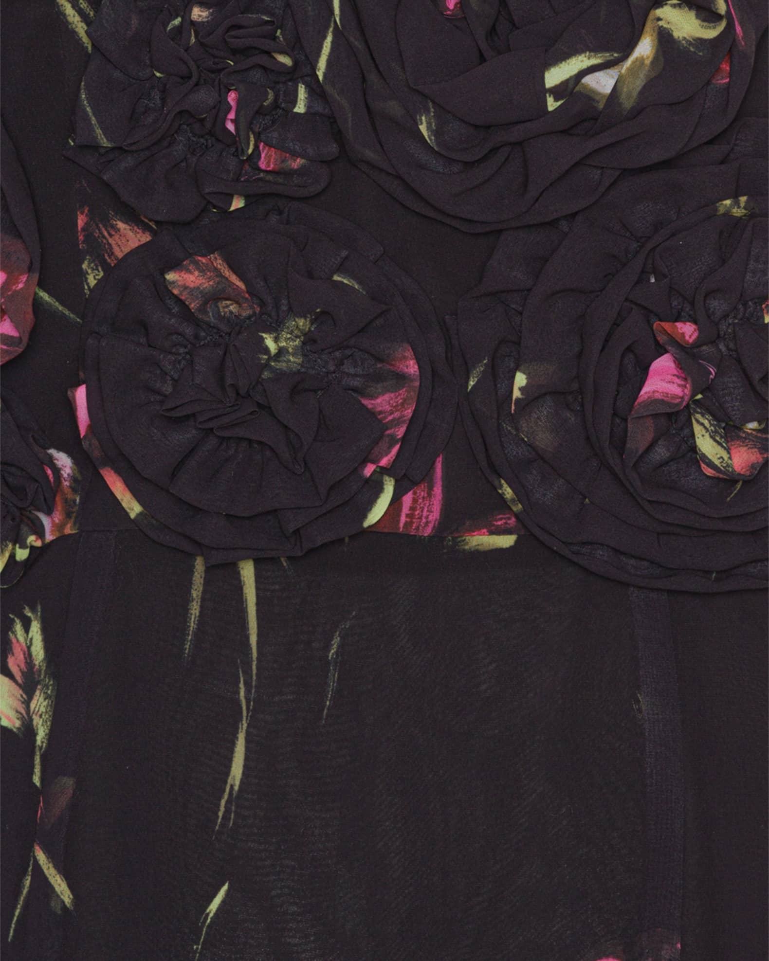 Rotate Birger Christensen High-Neck Floral Applique Mini Dress | Neiman ...