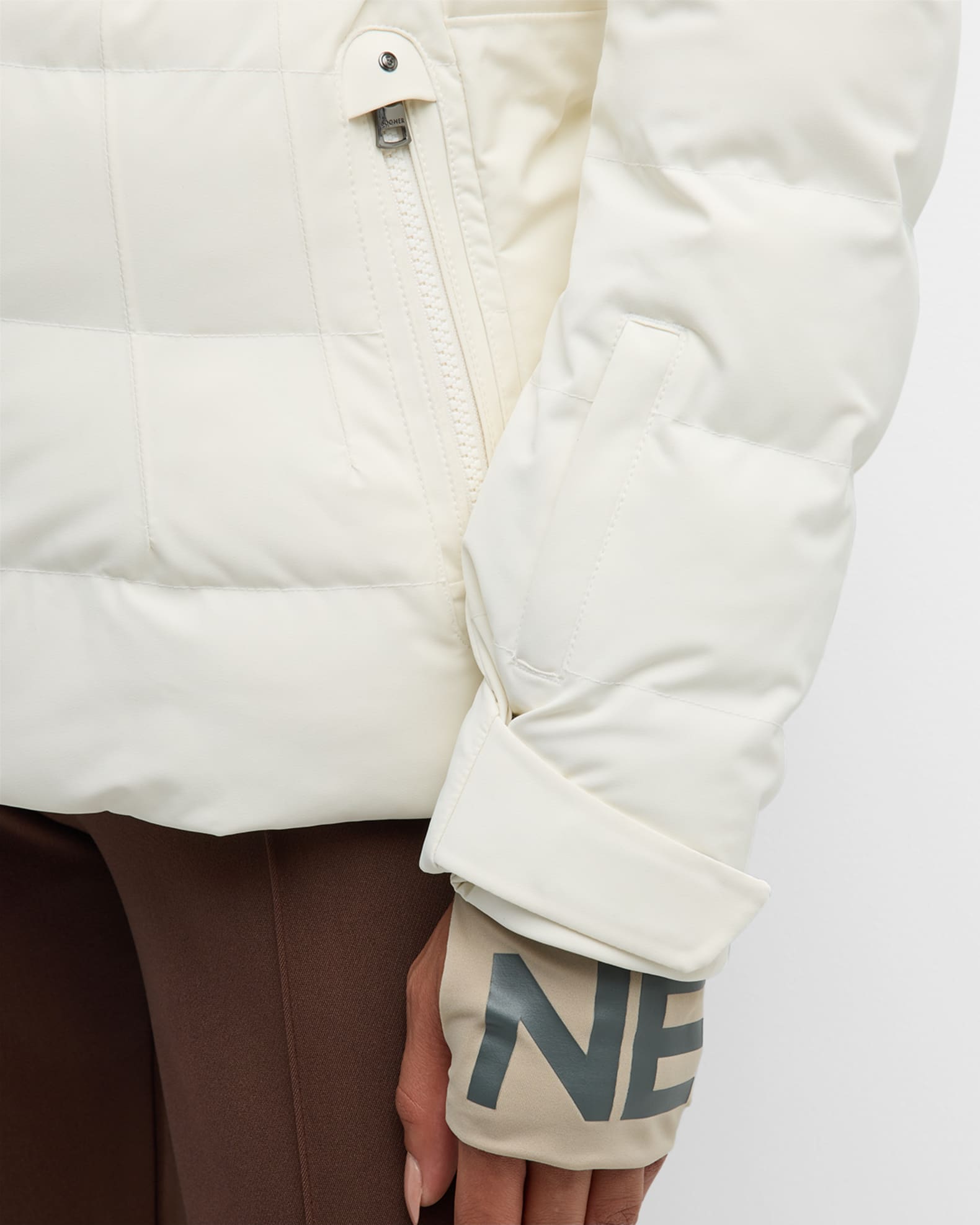 Bogner Ellya Layered Puffer Jacket with Belt | Neiman Marcus