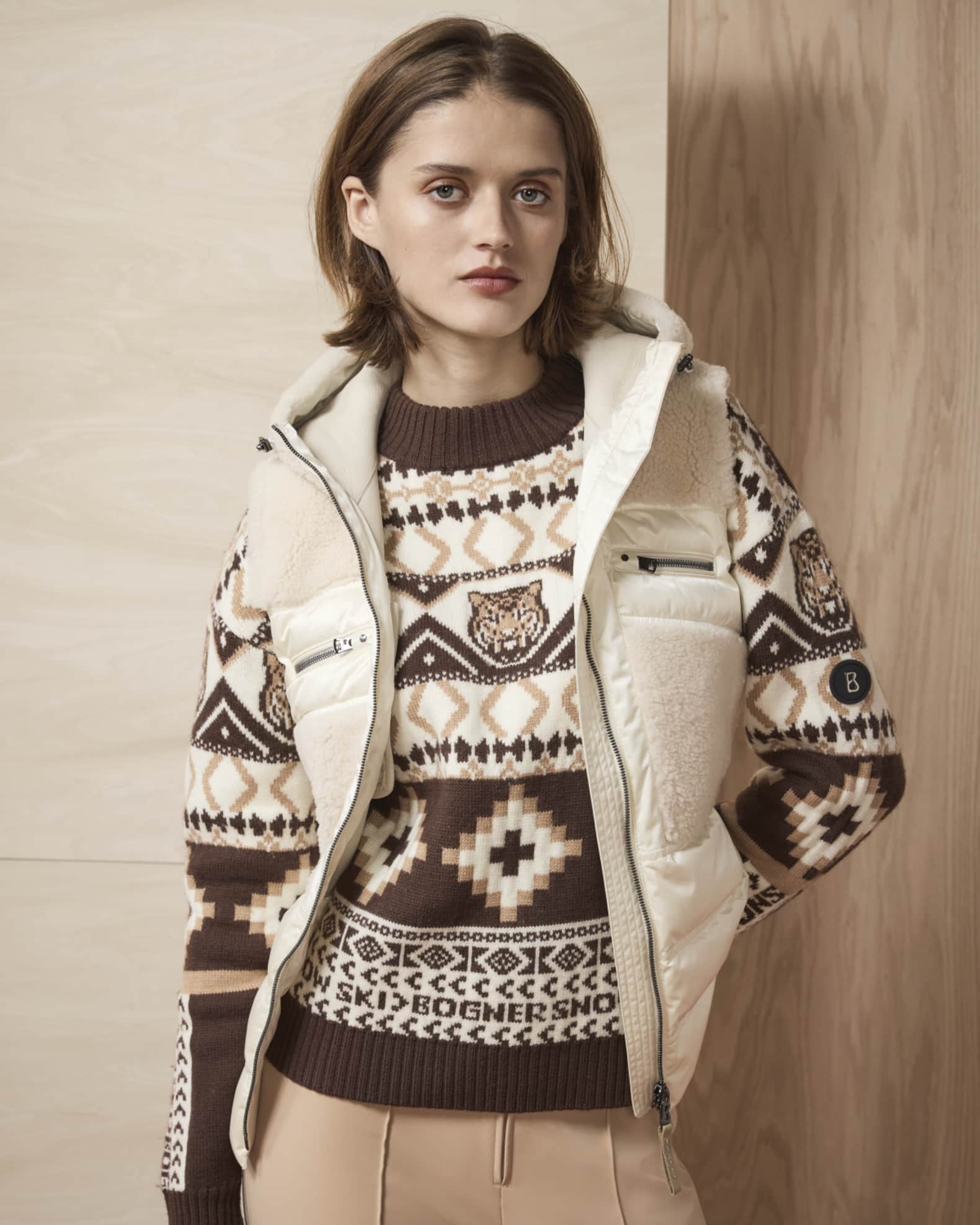 Bogner Julika Jacquard Wool Knit Sweater | Neiman Marcus