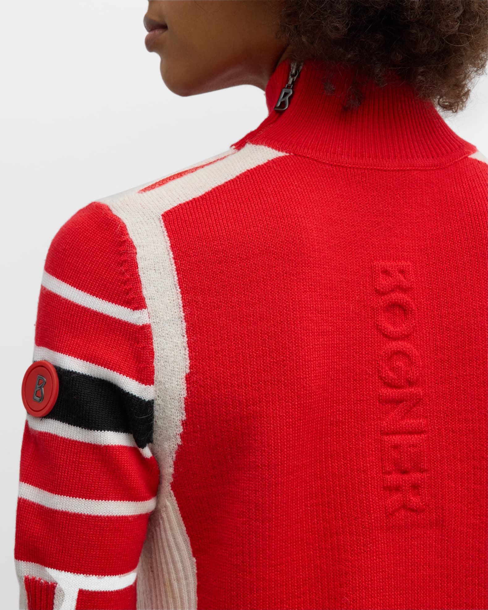 Bogner Esra Striped Wool Sweater | Neiman Marcus