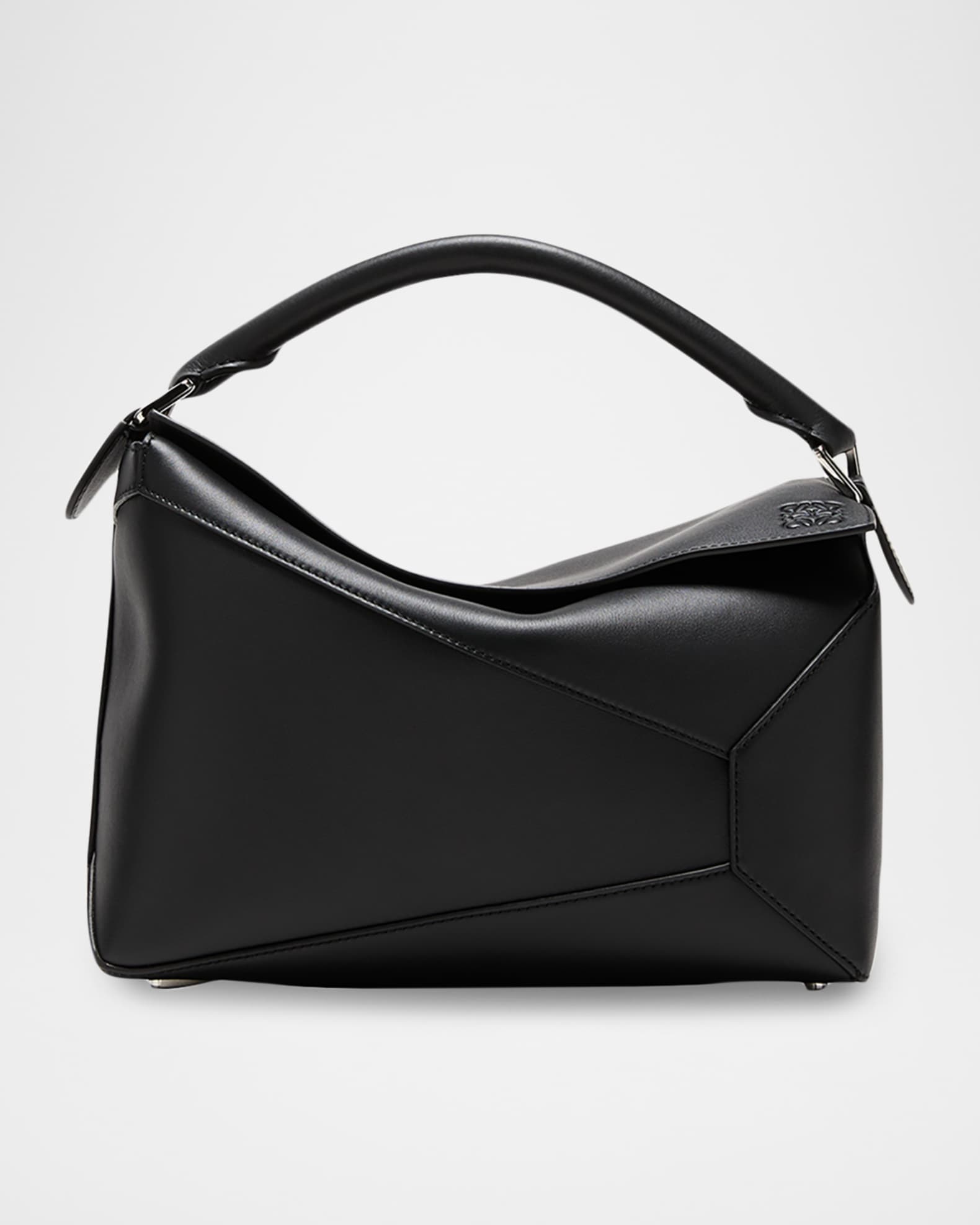 Loewe Puzzle Edge Medium Top-Handle Bag in Grained Leather | Neiman Marcus